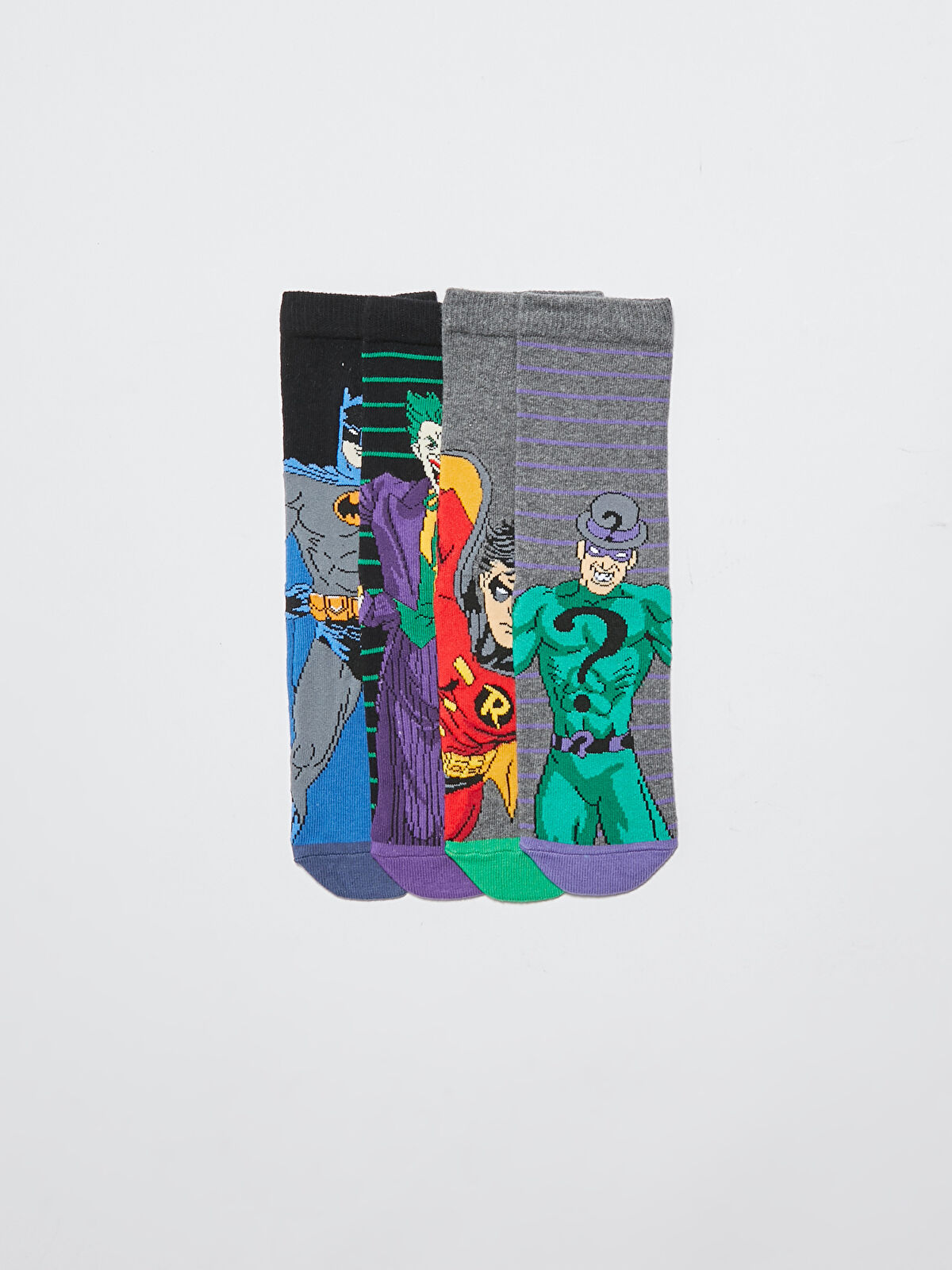 Batman Desenli Erkek Çocuk Soket Çorap 4'lü