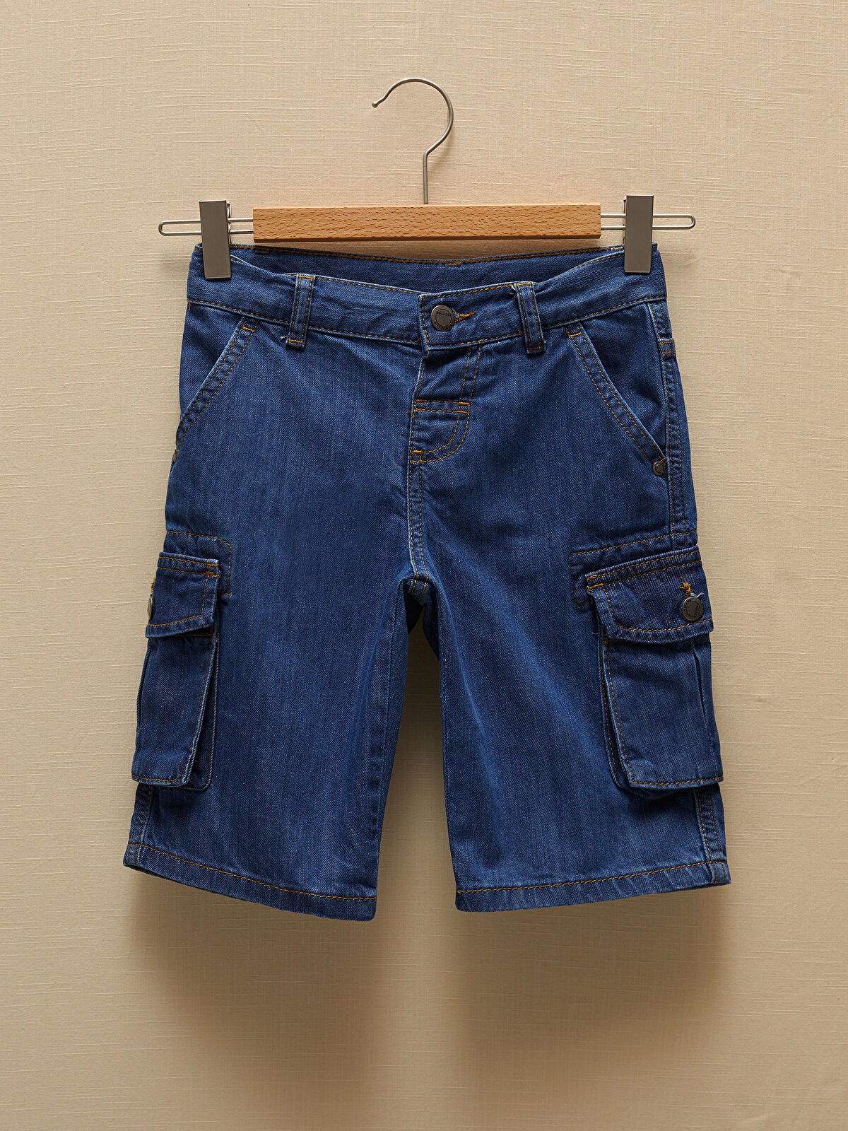 LCW GREEN Pamuklu Erkek Çocuk Jean Şort
