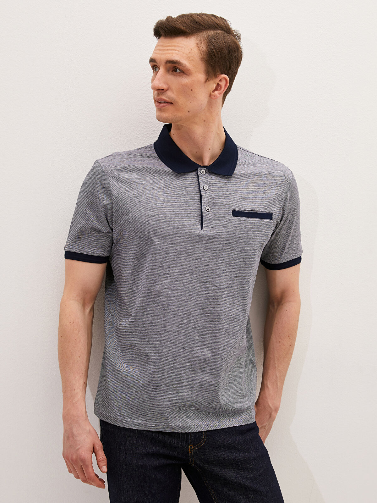 LCW CLASSIC Merserize Polo Yaka Kısa Kollu Erkek Tişört