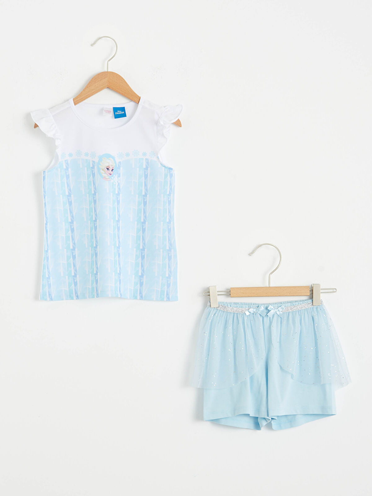 Kız Çocuk Elsa Baskılı Pijama Takımı