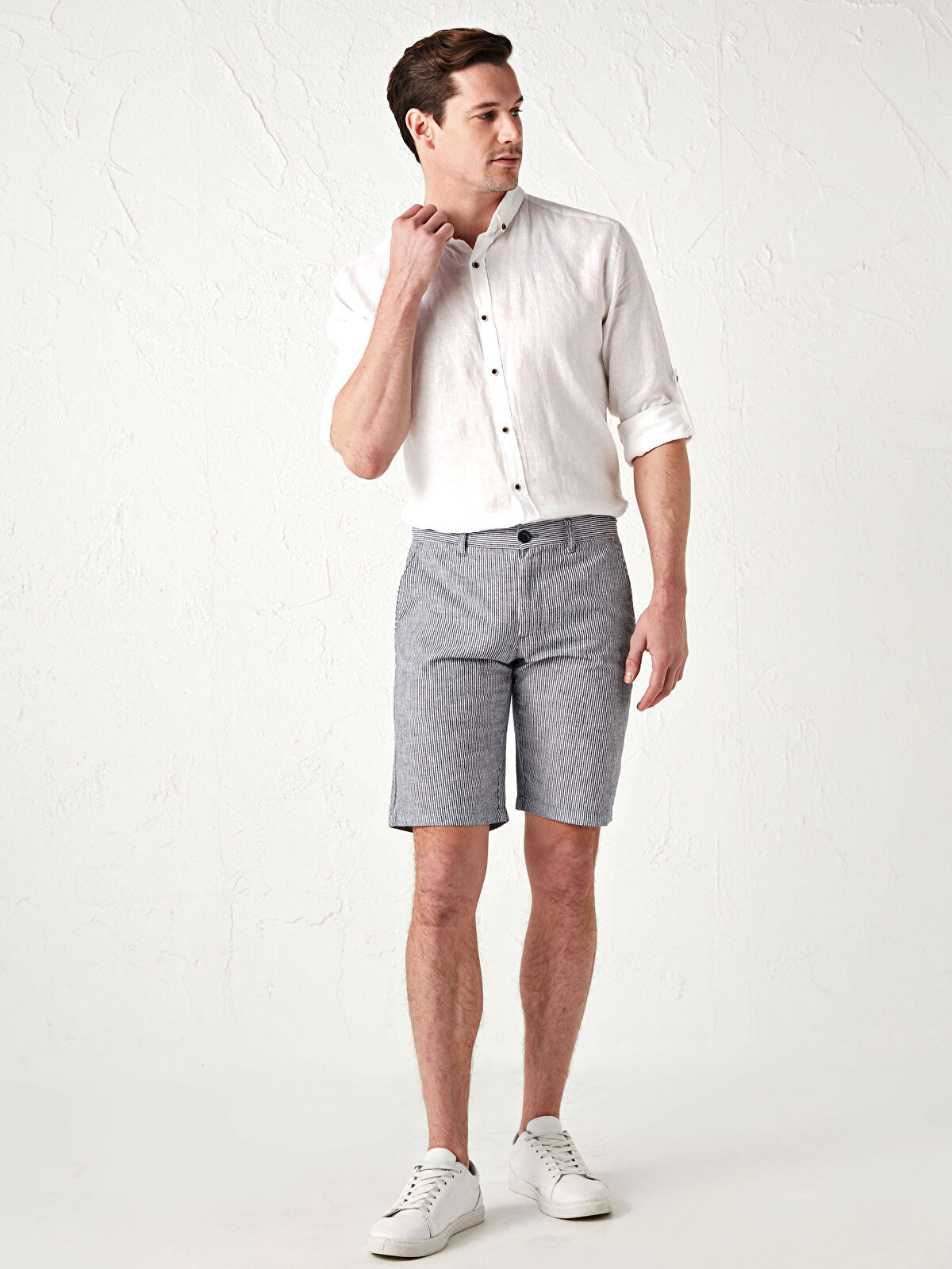 LCW VISION Slim Fit Keten Erkek Şort