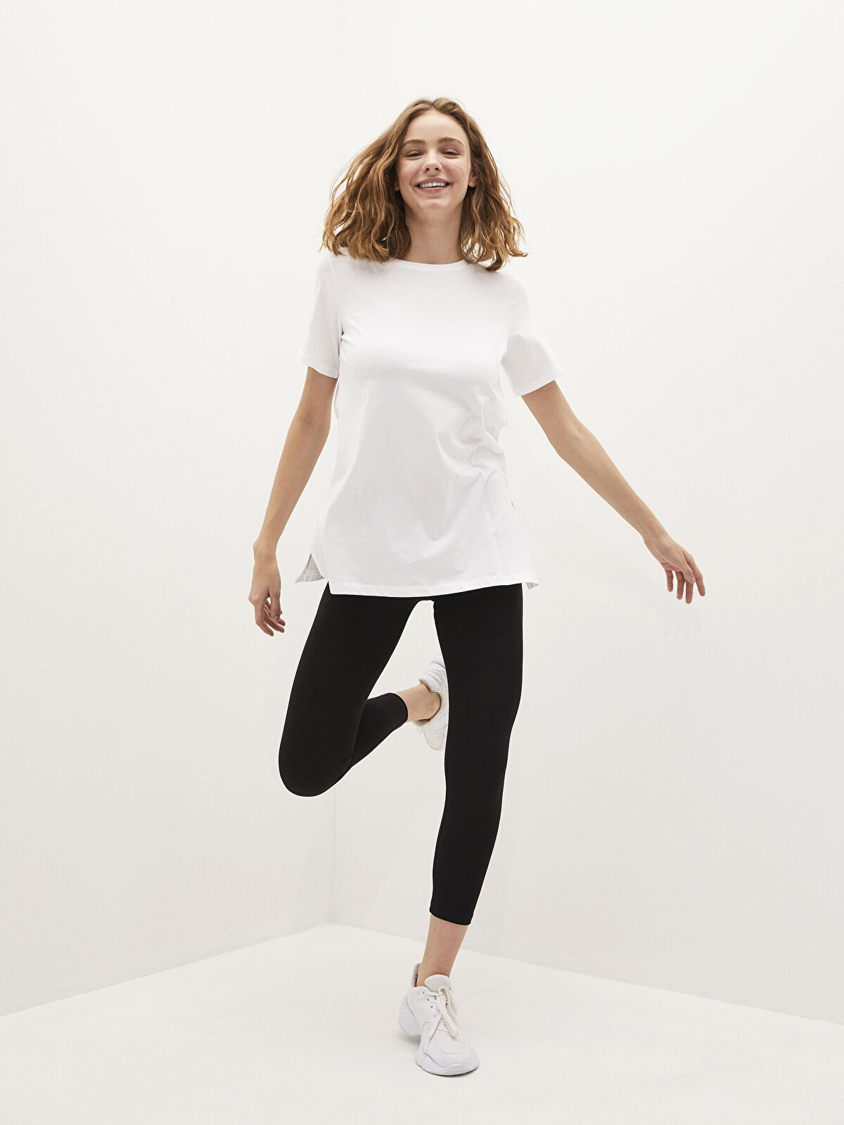 LCW CASUAL Beli Lastikli Pamuklu Kadın Fitilli Tayt LCW CASUAL Beli Lastikli Pamuklu Kadın Fitilli Tayt