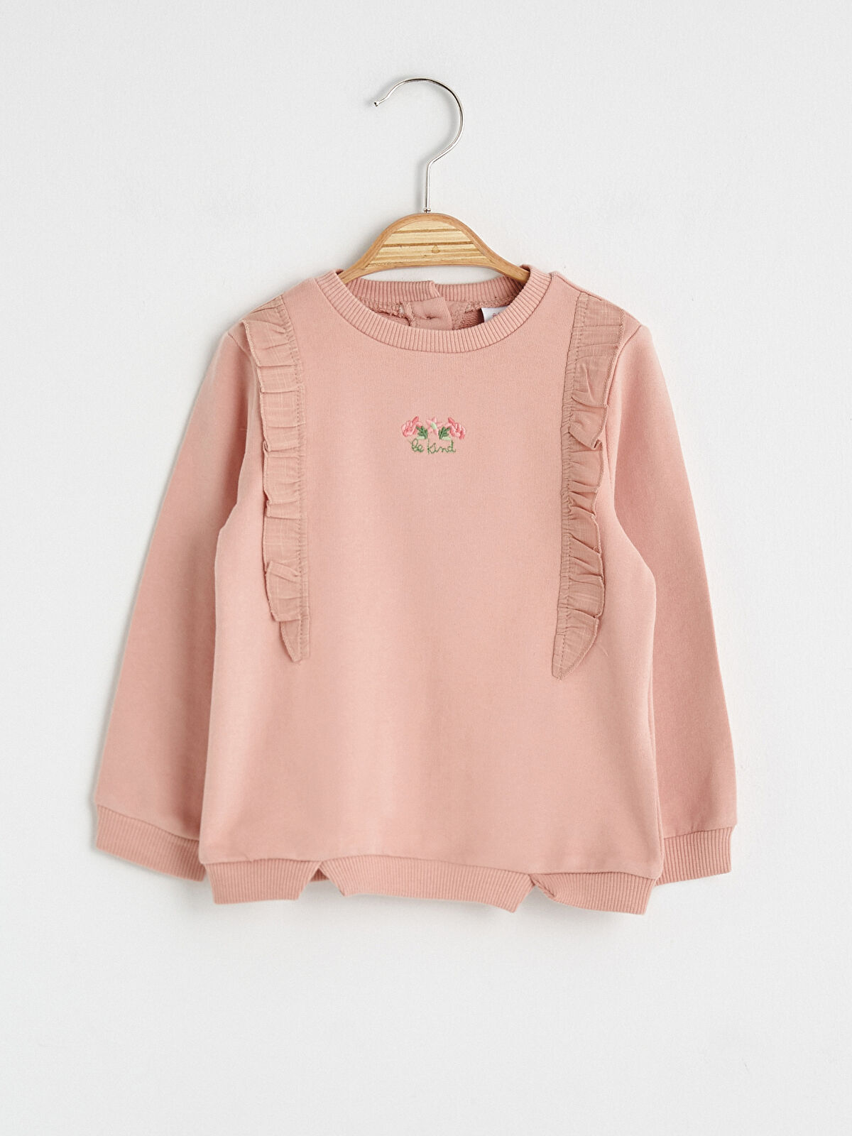 Kız Bebek Nakışlı Sweatshirt