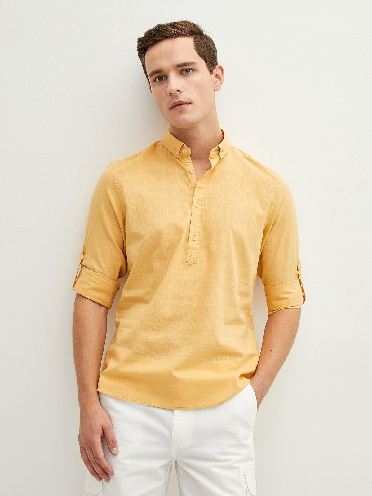 LCW VISION Ekstra Slim Fit Uzun Kollu Poplin Erkek Gömlek LCW VISION Ekstra Slim Fit Uzun Kollu Poplin Erkek Gömlek