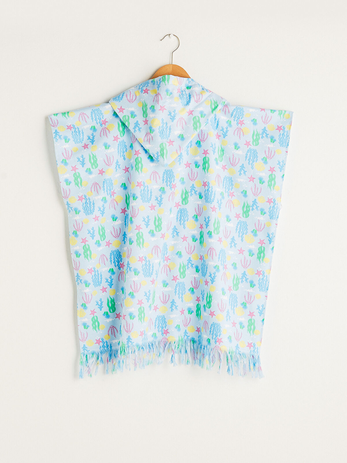 Kız Çocuk Desenli Panço Plaj Havlusu Kız Çocuk Desenli Panço Plaj Havlusu