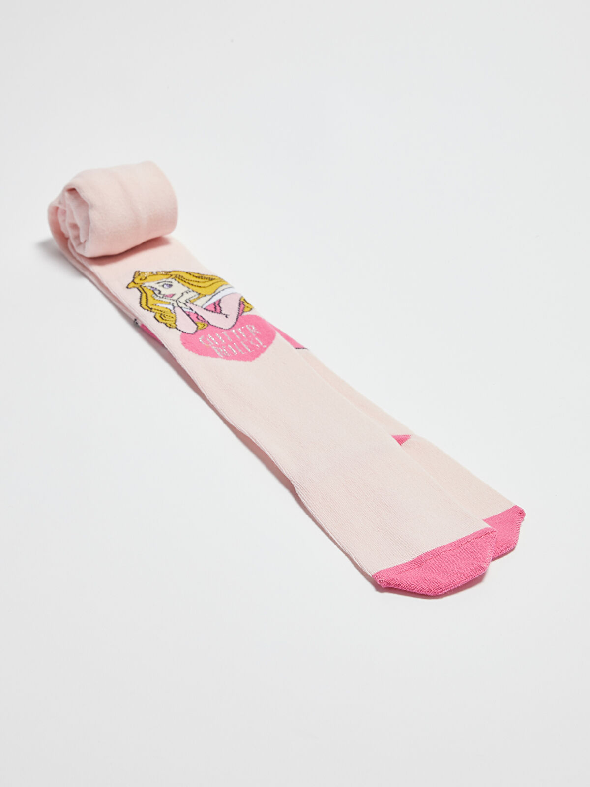 Prenses Desenli Kız Çocuk Külotlu Çorap