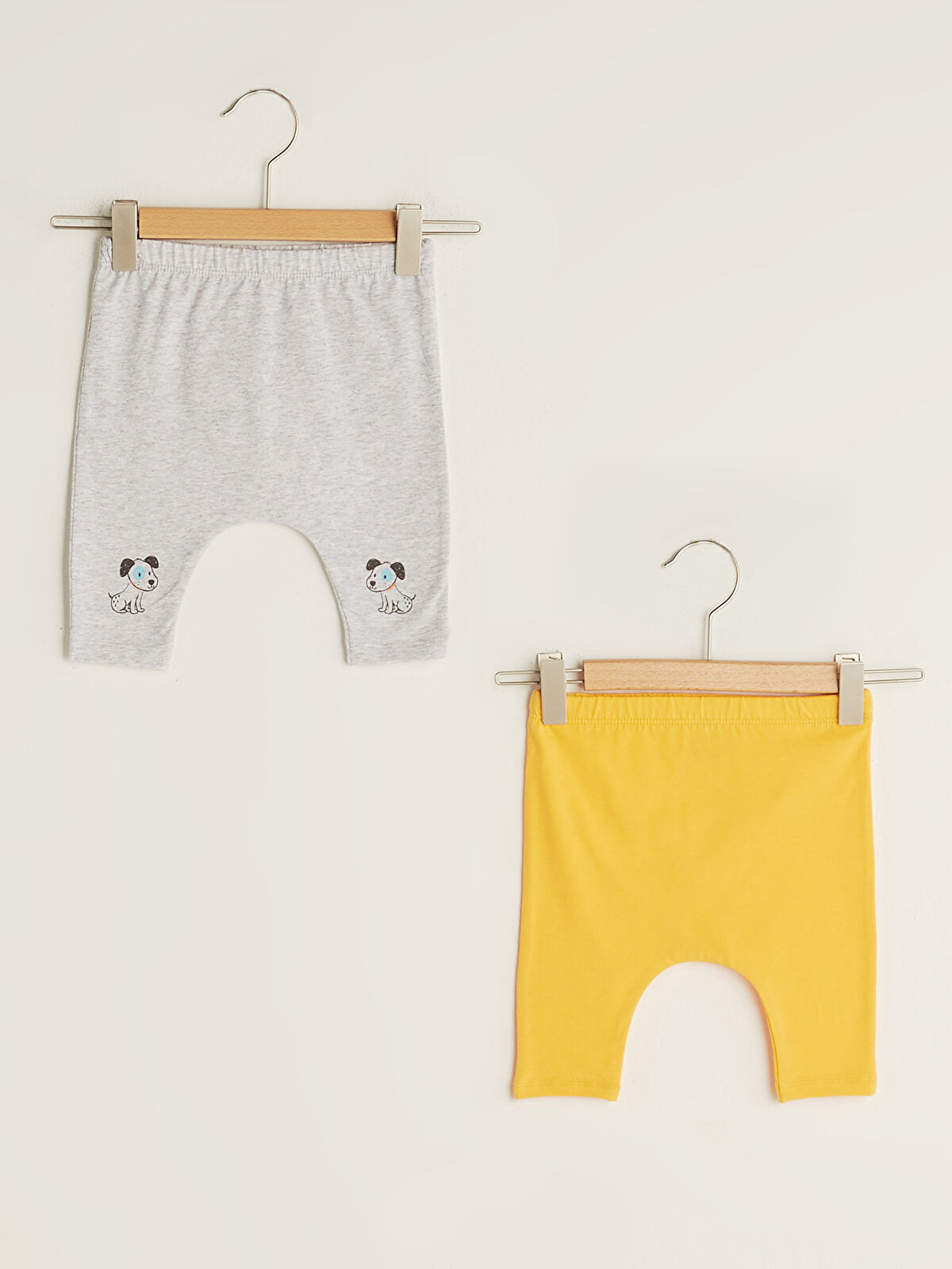 Beli Lastikli Unisex Bebek Pantolon 2'li