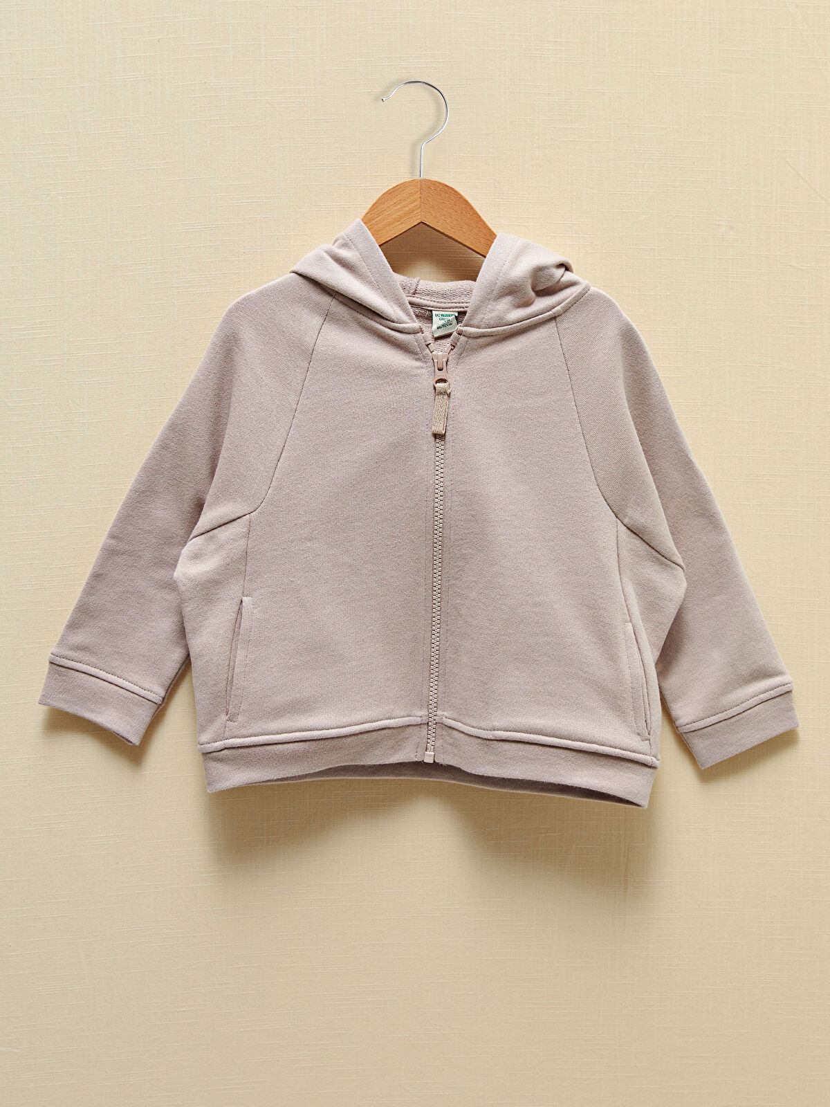 LCW GREEN Erkek Bebek Organik Pamuklu Fermuarlı Sweatshirt