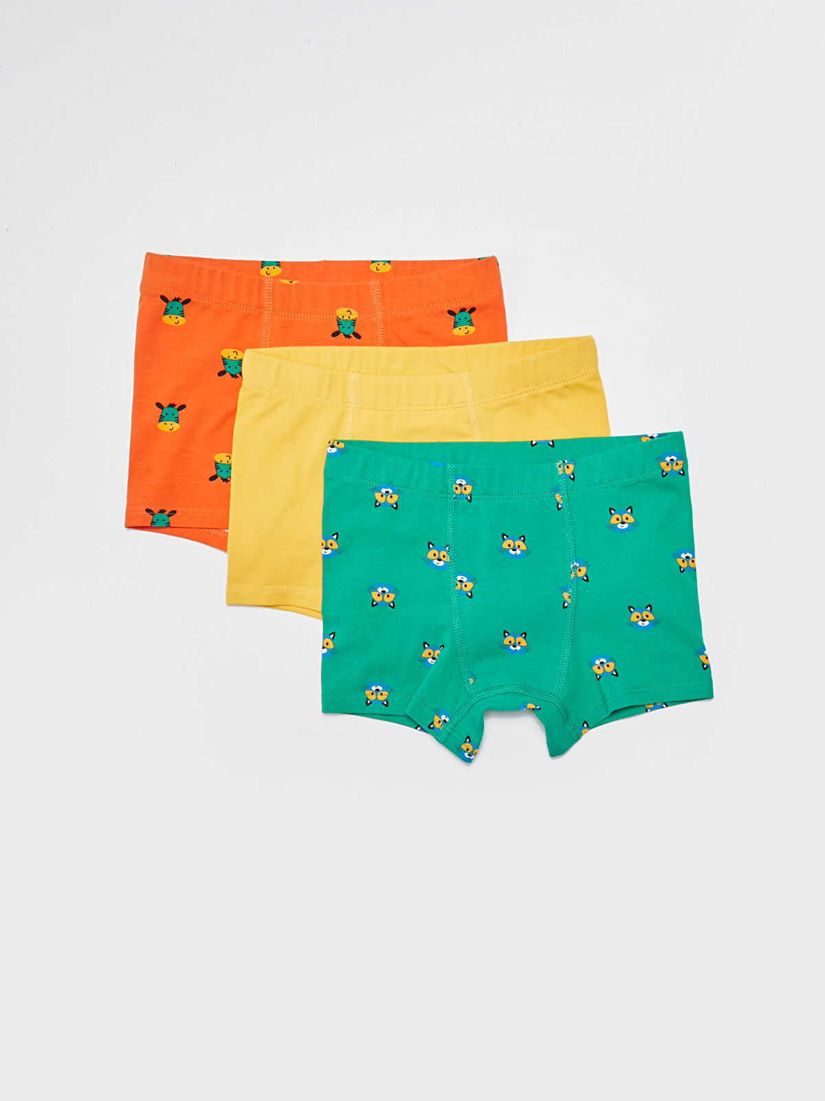 Beli Lastikli Baskılı Erkek Bebek Boxer 3'lü