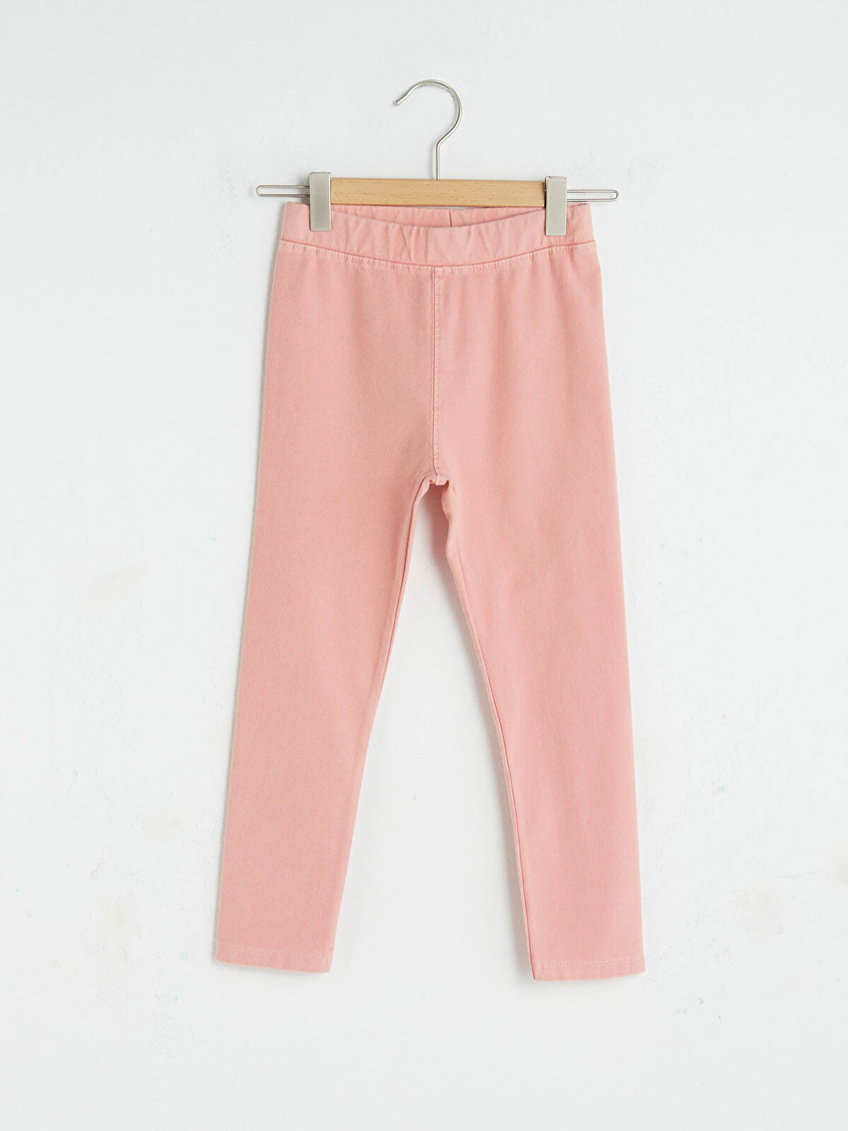 Basic Denim Görünümlü Kız Çocuk Tayt