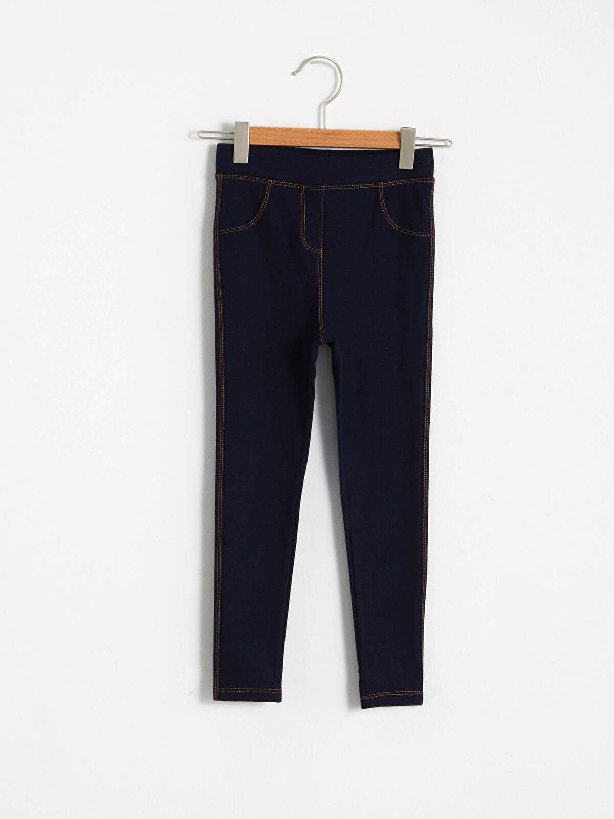 Kız Çocuk Denim Görünümlü Tayt