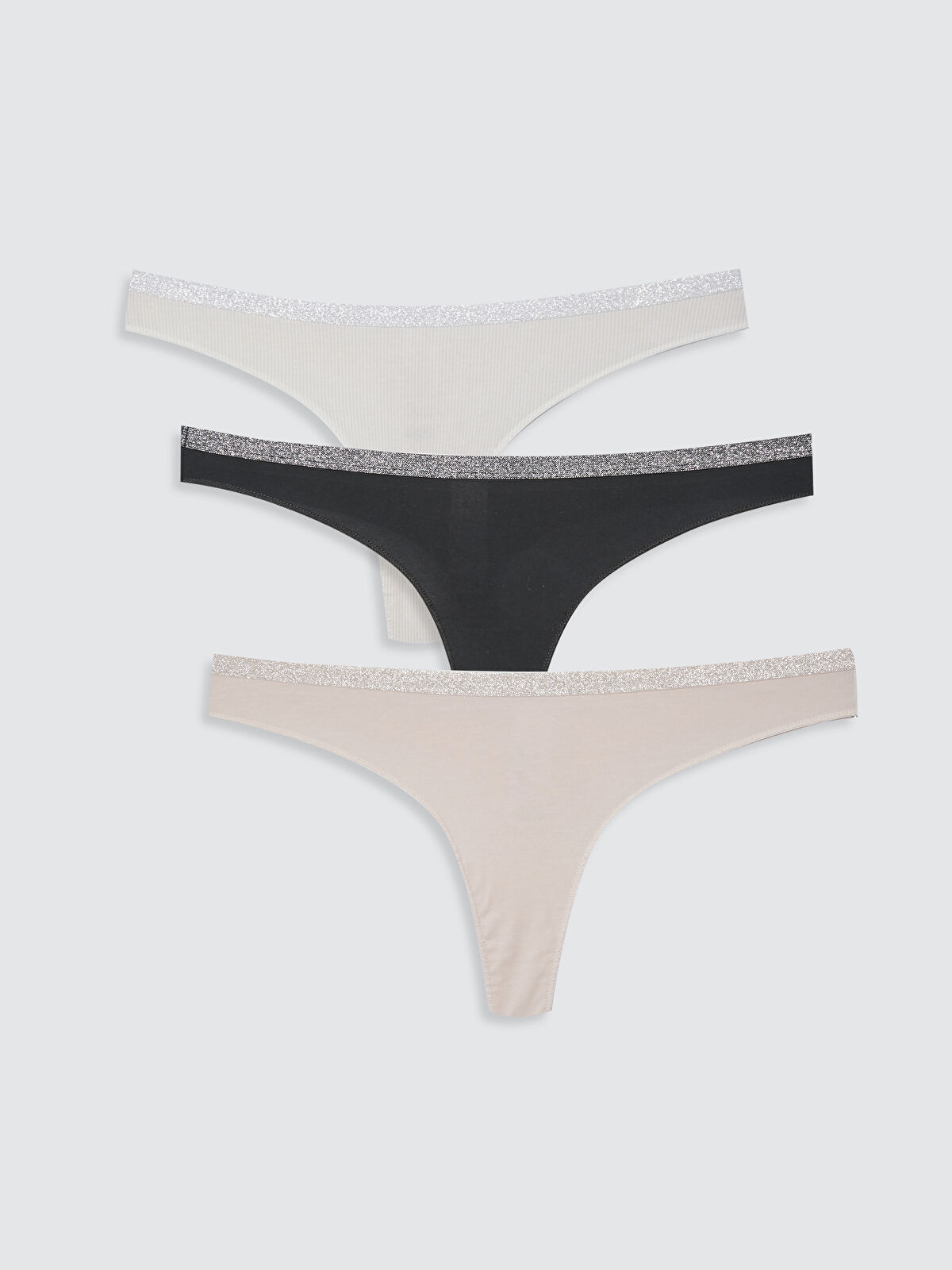 LCW DREAM Desenli Kadın Tanga Külot 3'lü Paket