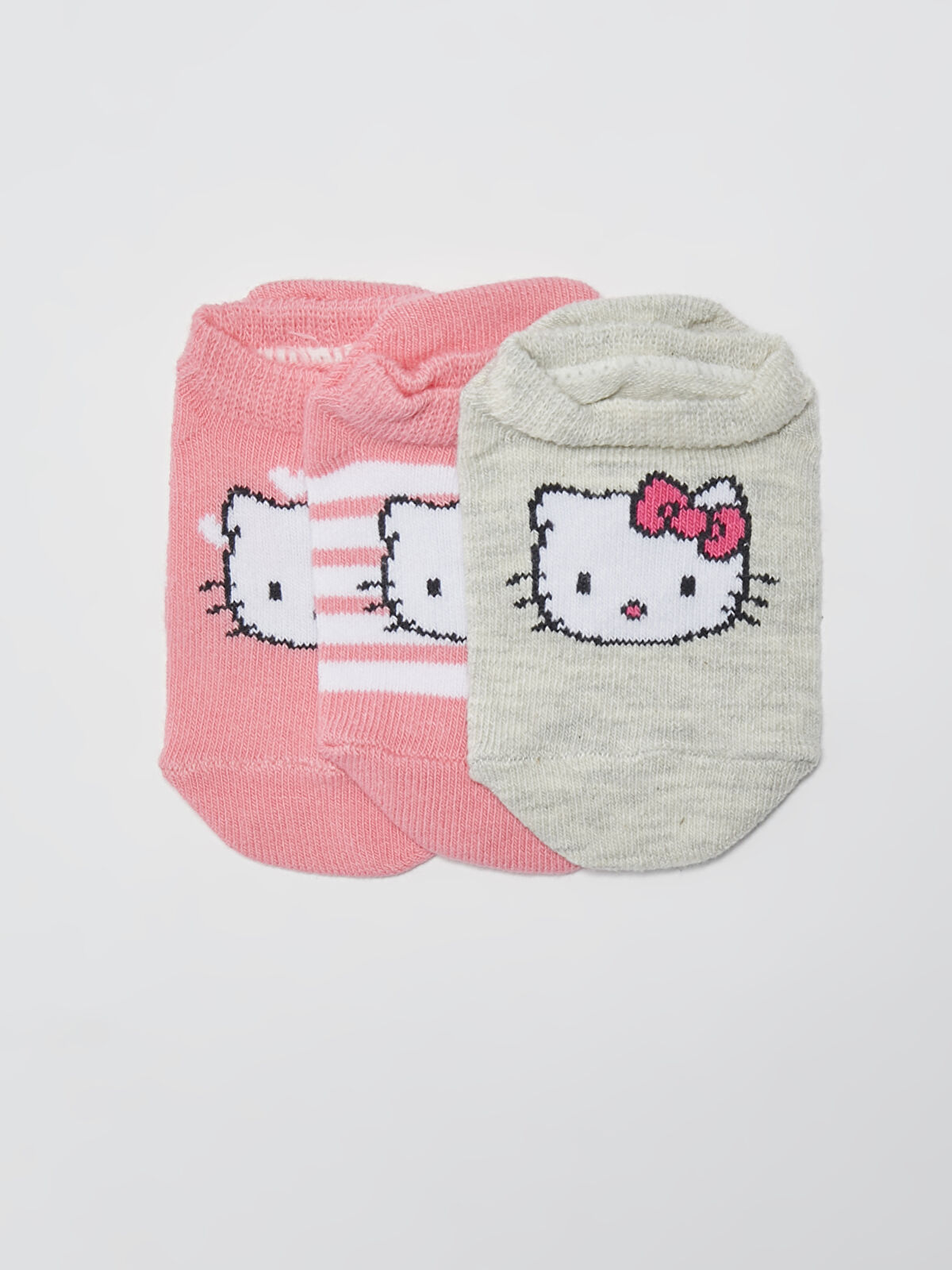 Hello Kitty Baskılı Kız Bebek Sneaker Çorap 3'lü Hello Kitty Baskılı Kız Bebek Sneaker Çorap 3'lü