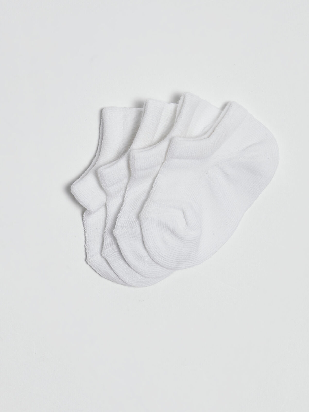 Basic Kız Bebek Sneaker Çorap 4'lü