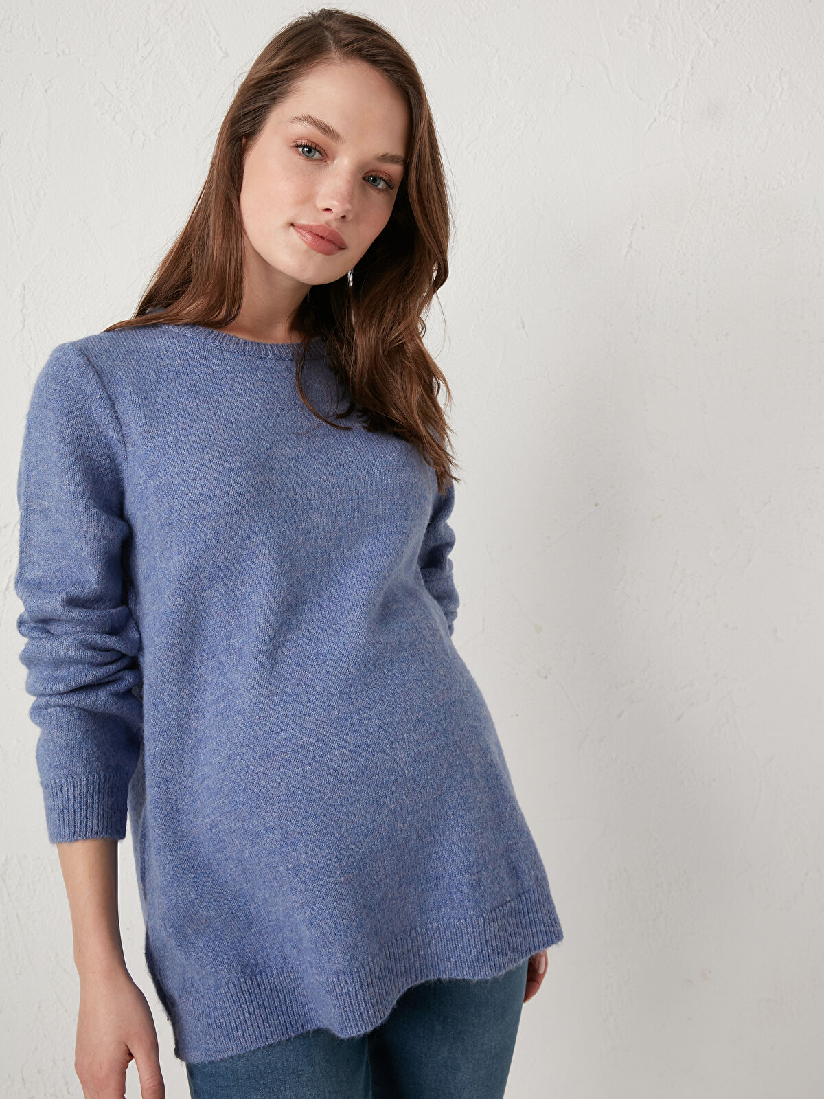 Hamile Emzirme Özellikli Bisiklet Yaka Triko Kazak