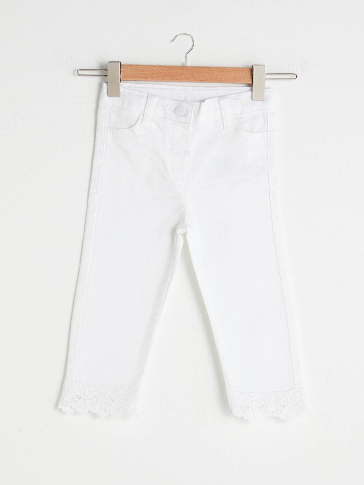 Skinny Fit Basic Gabardin Kız Bebek Pantolon