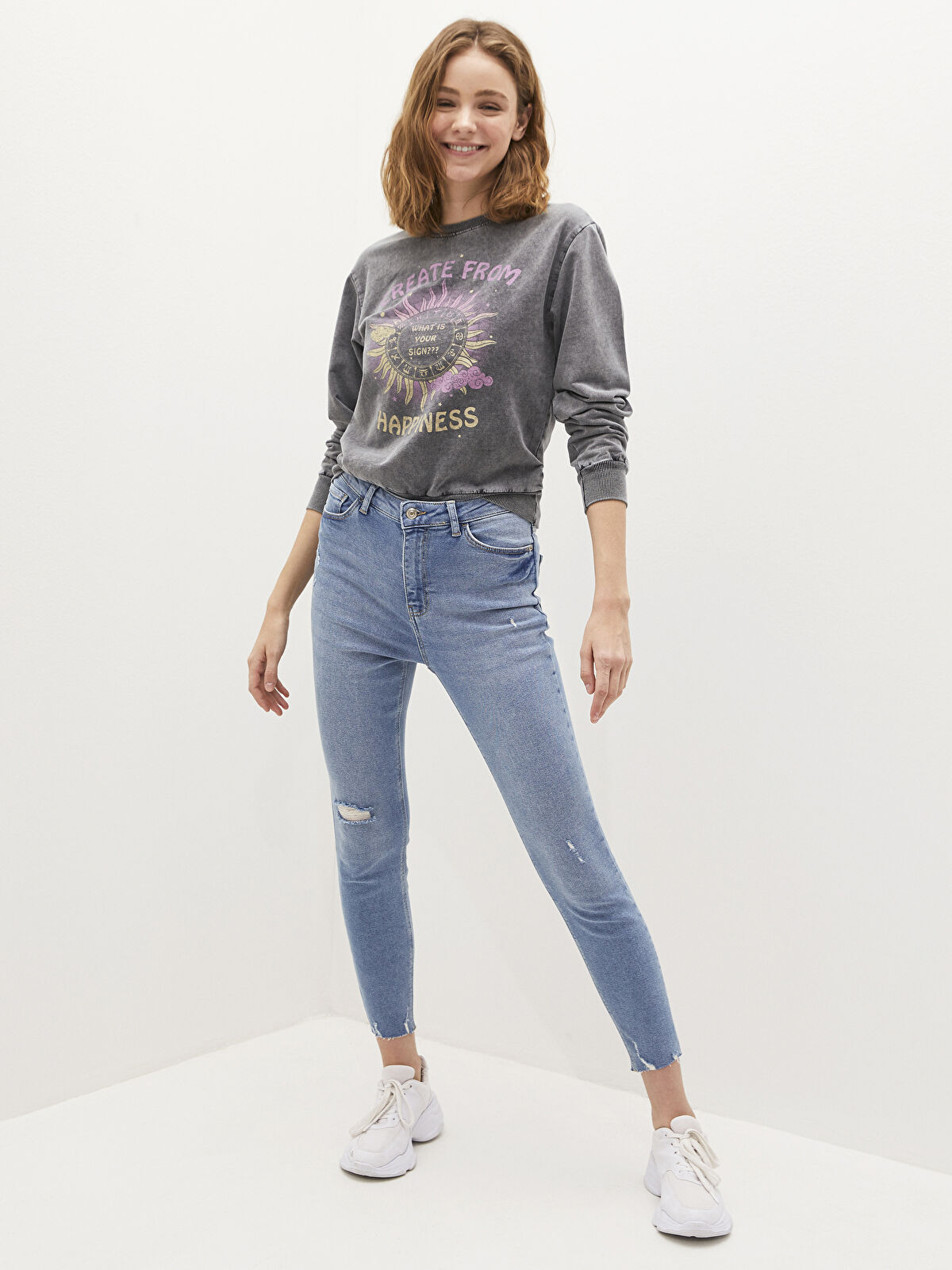 Yüksek Bel Ekstra Dar Fit Kadın Rodeo Jean Pantolon Yüksek Bel Ekstra Dar Fit Kadın Rodeo Jean Pantolon