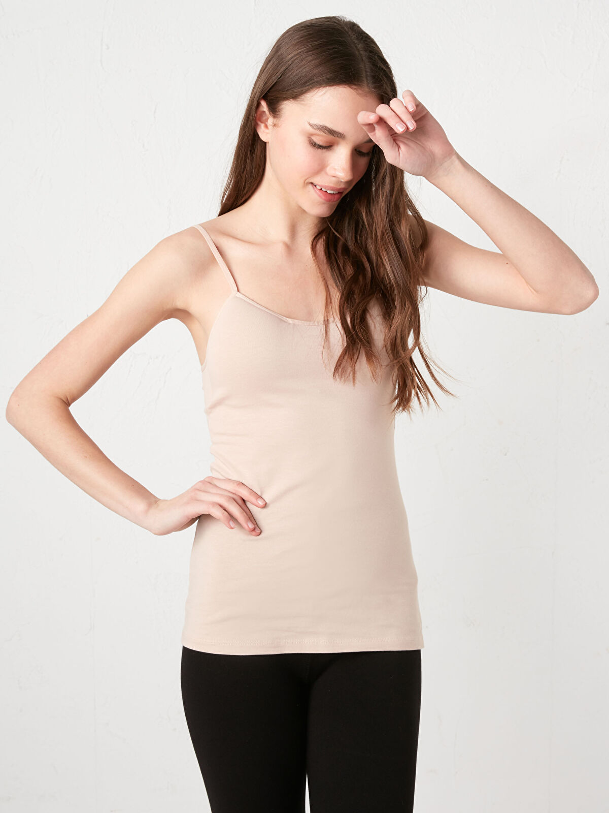 LCW DREAM U Yaka İnce Askılı Kadın Kaplı Atlet