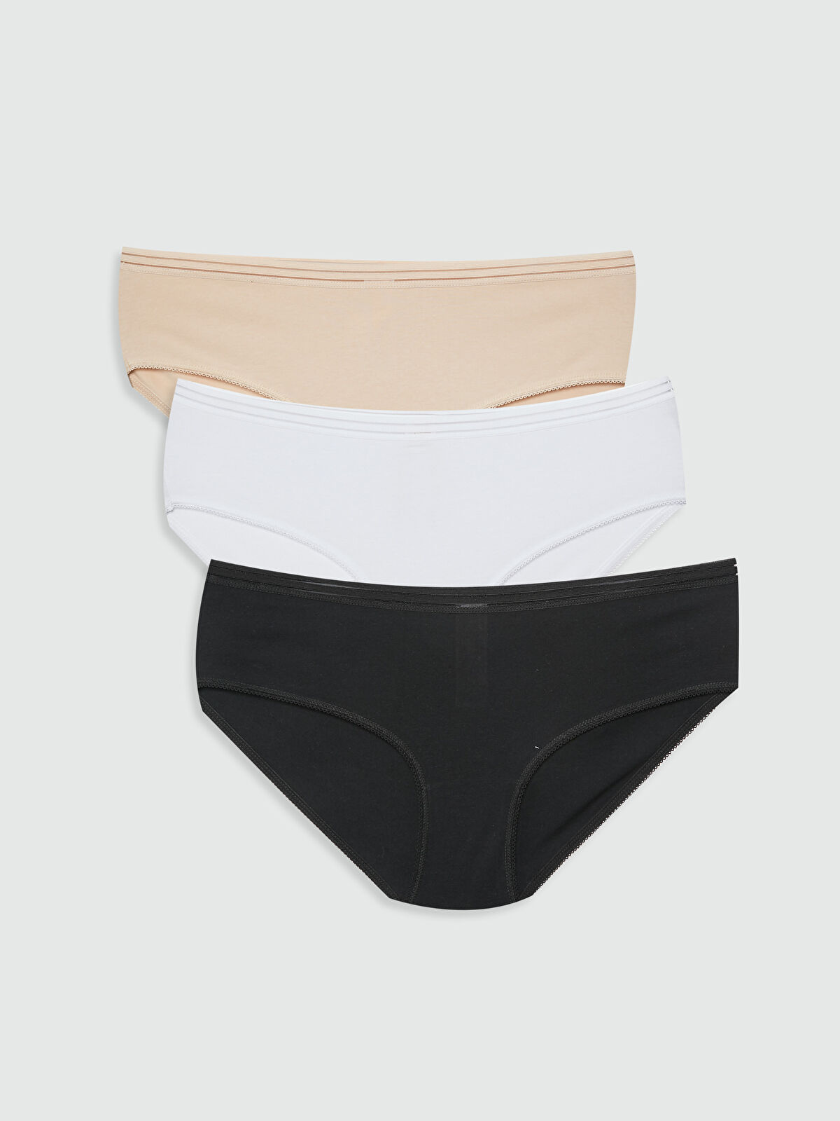 LCW DREAM Düz Hipster Külot 3'lü Paket
