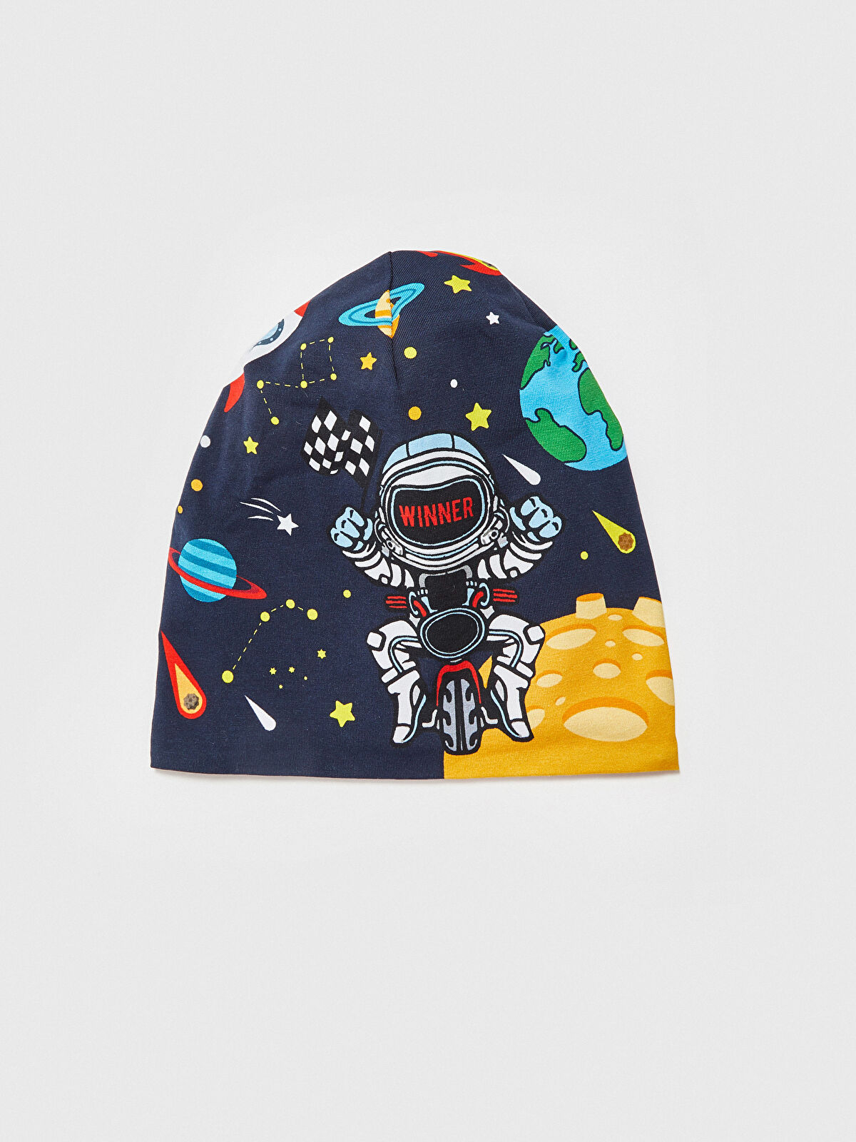 Baskılı Erkek Çocuk Triko Bere