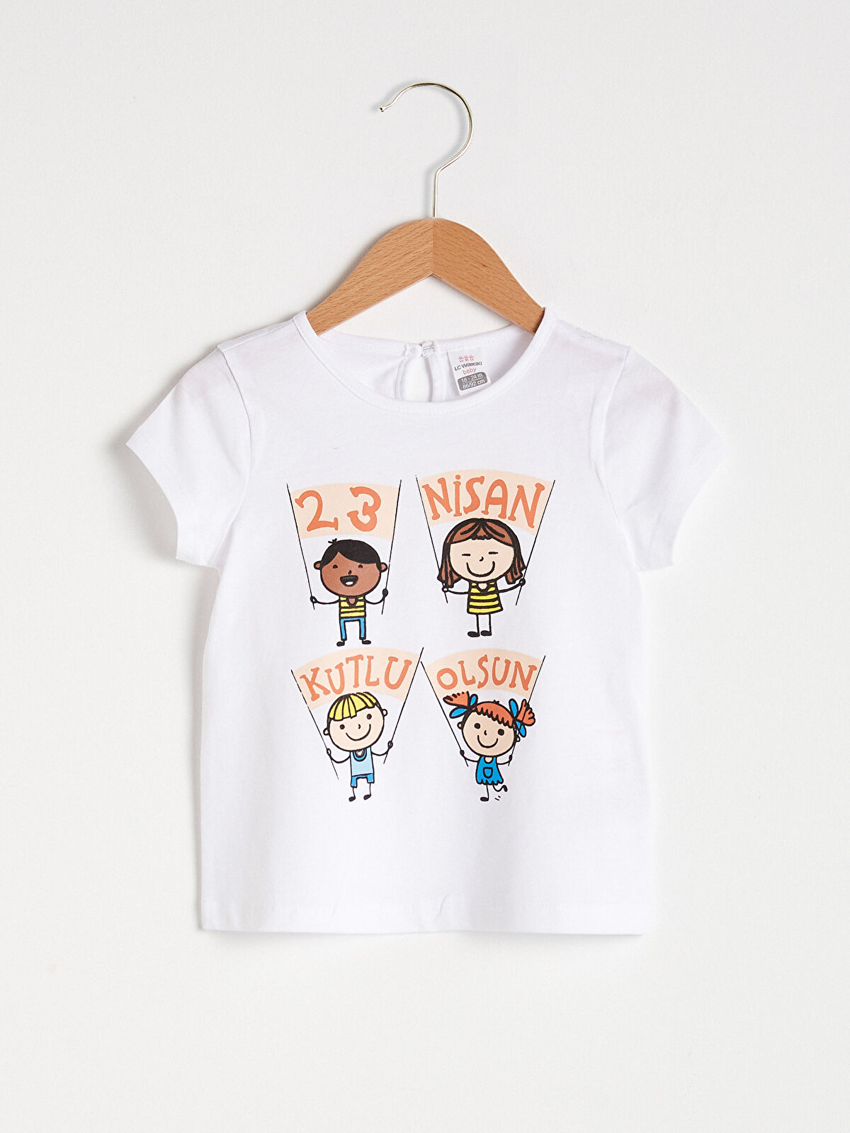 Kız Bebek 23 Nisan Baskılı Tişört