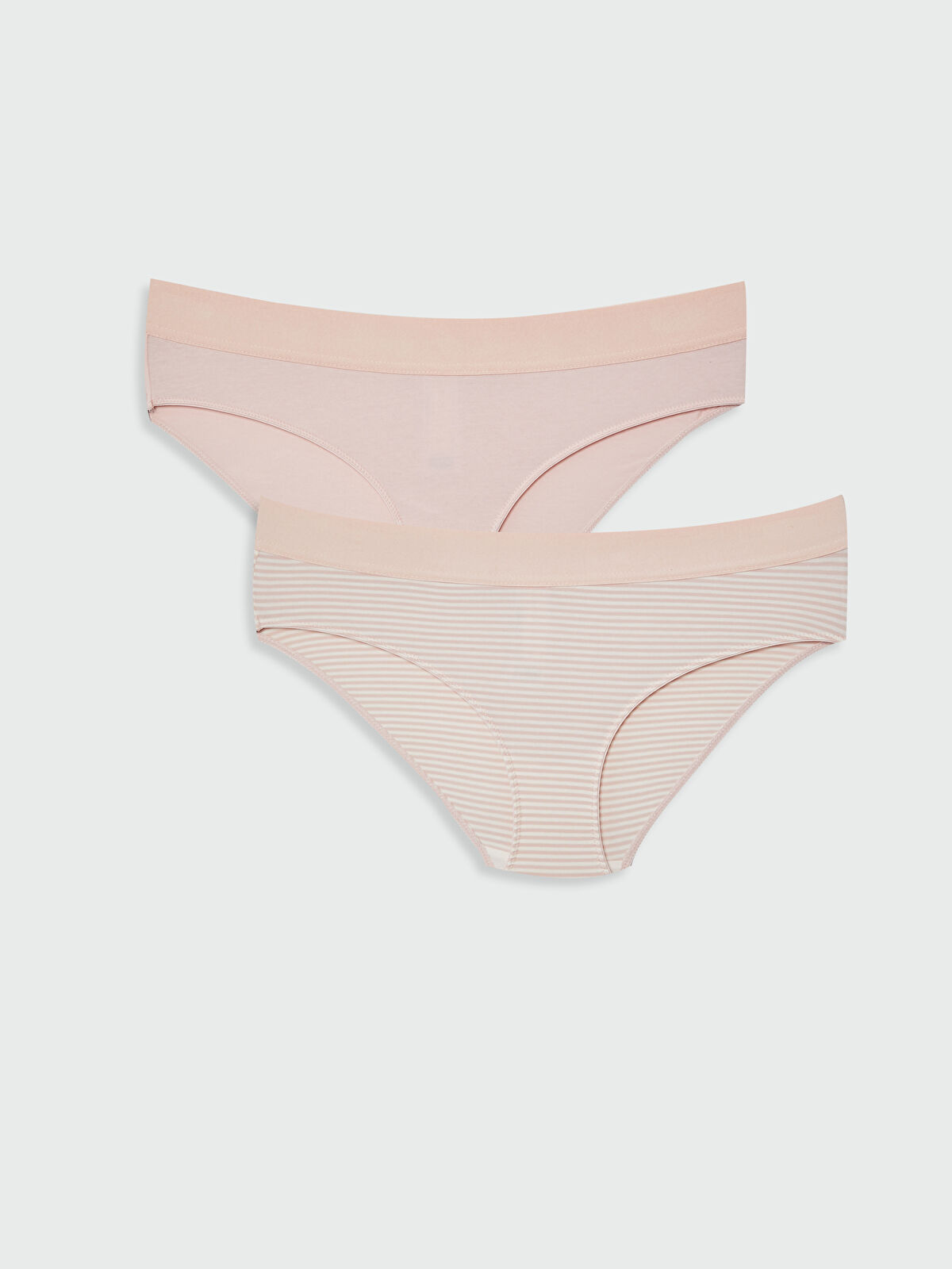 LCW DREAM Çizgili Pamuklu Kadın Klasik Külot 2'li