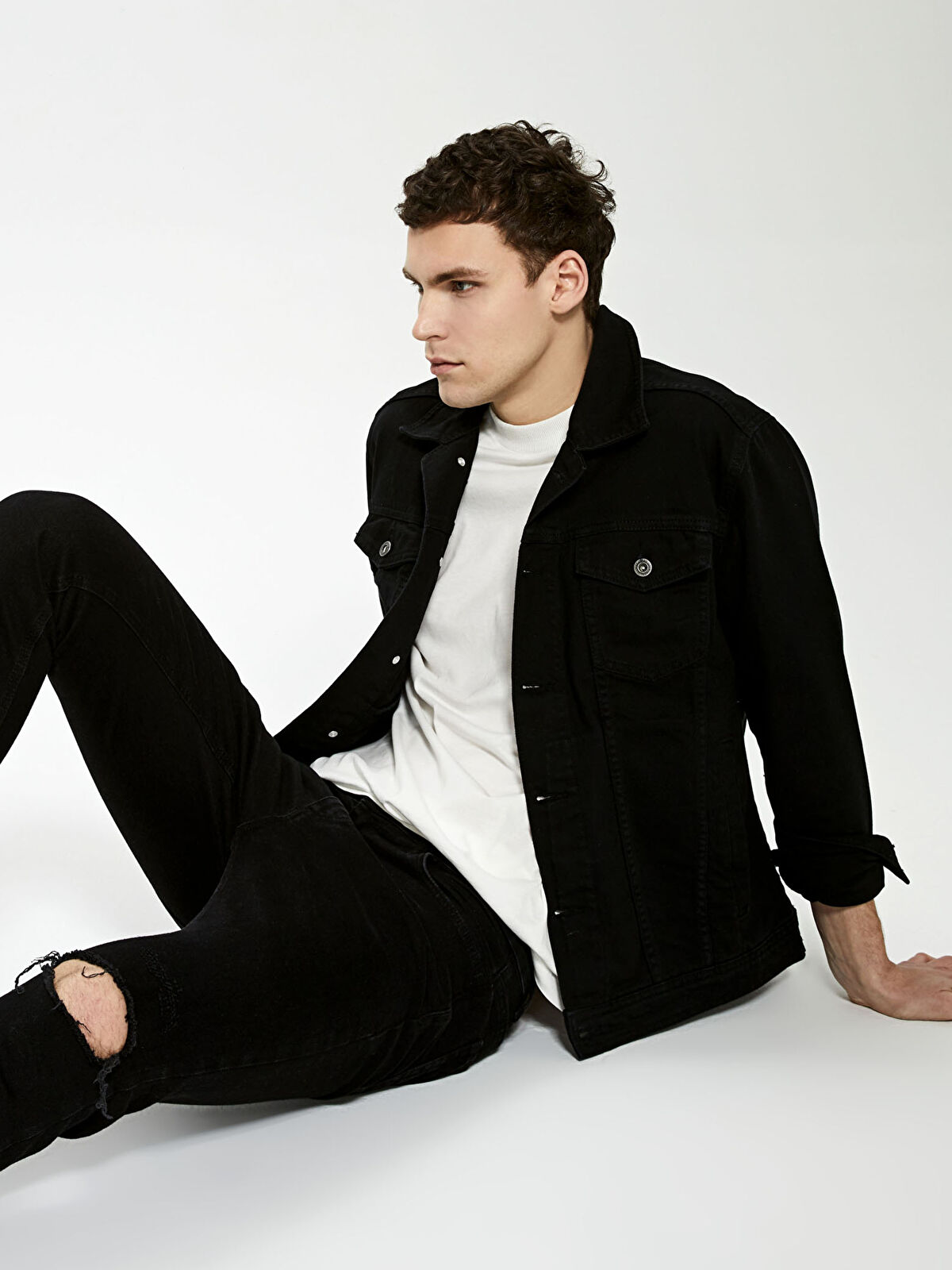 LCW CASUAL Slim Fit Gömlek Yaka İnce Erkek Mont