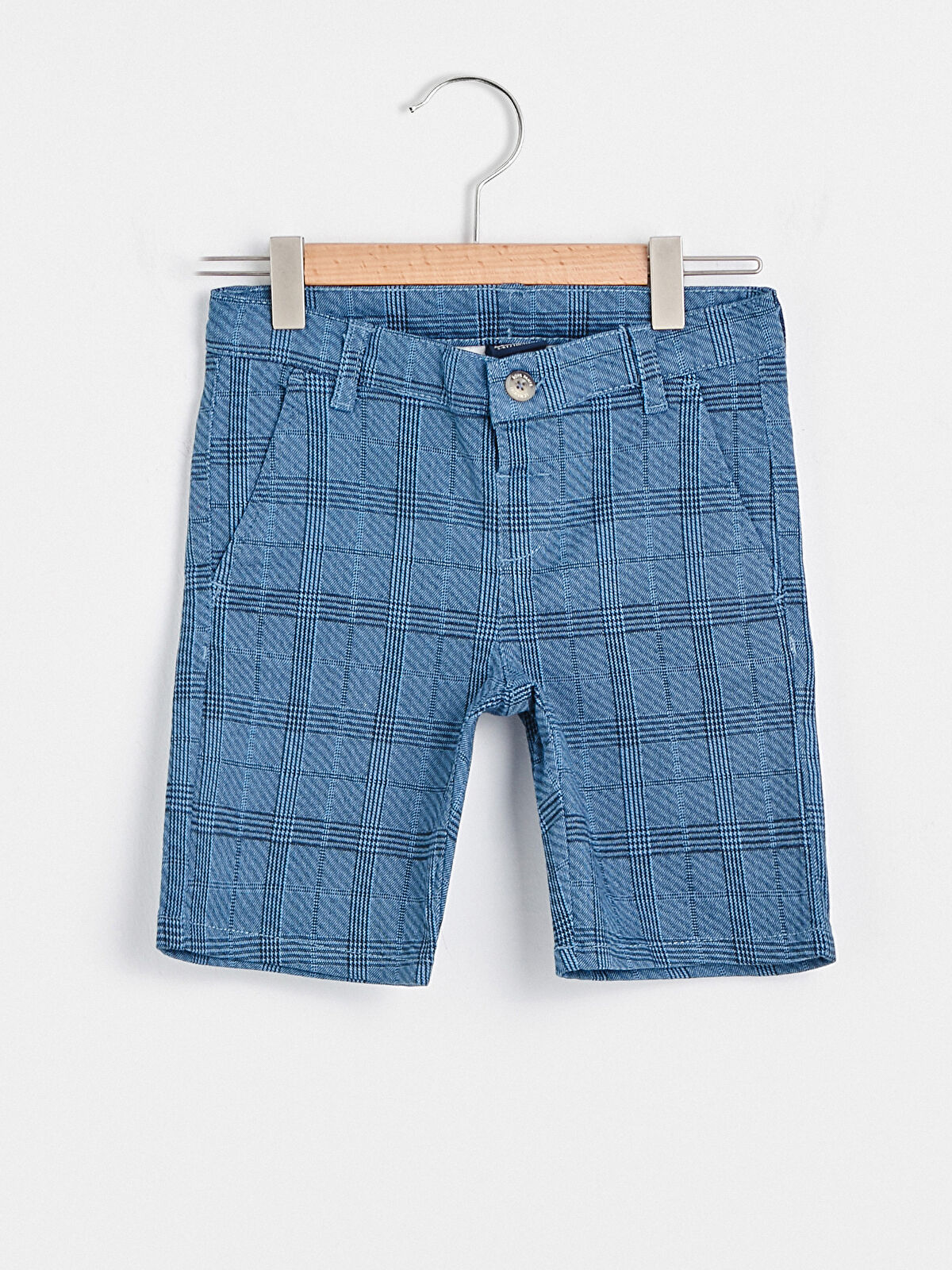 Gabardin Erkek Çocuk Ekose Şort