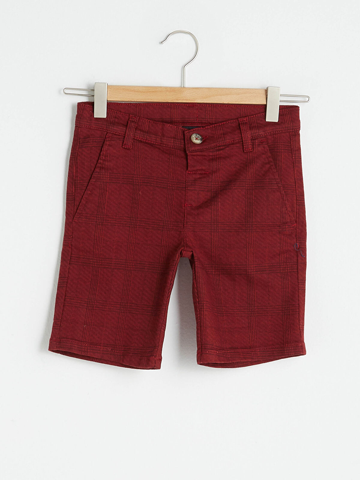 Gabardin Erkek Çocuk Ekose Şort