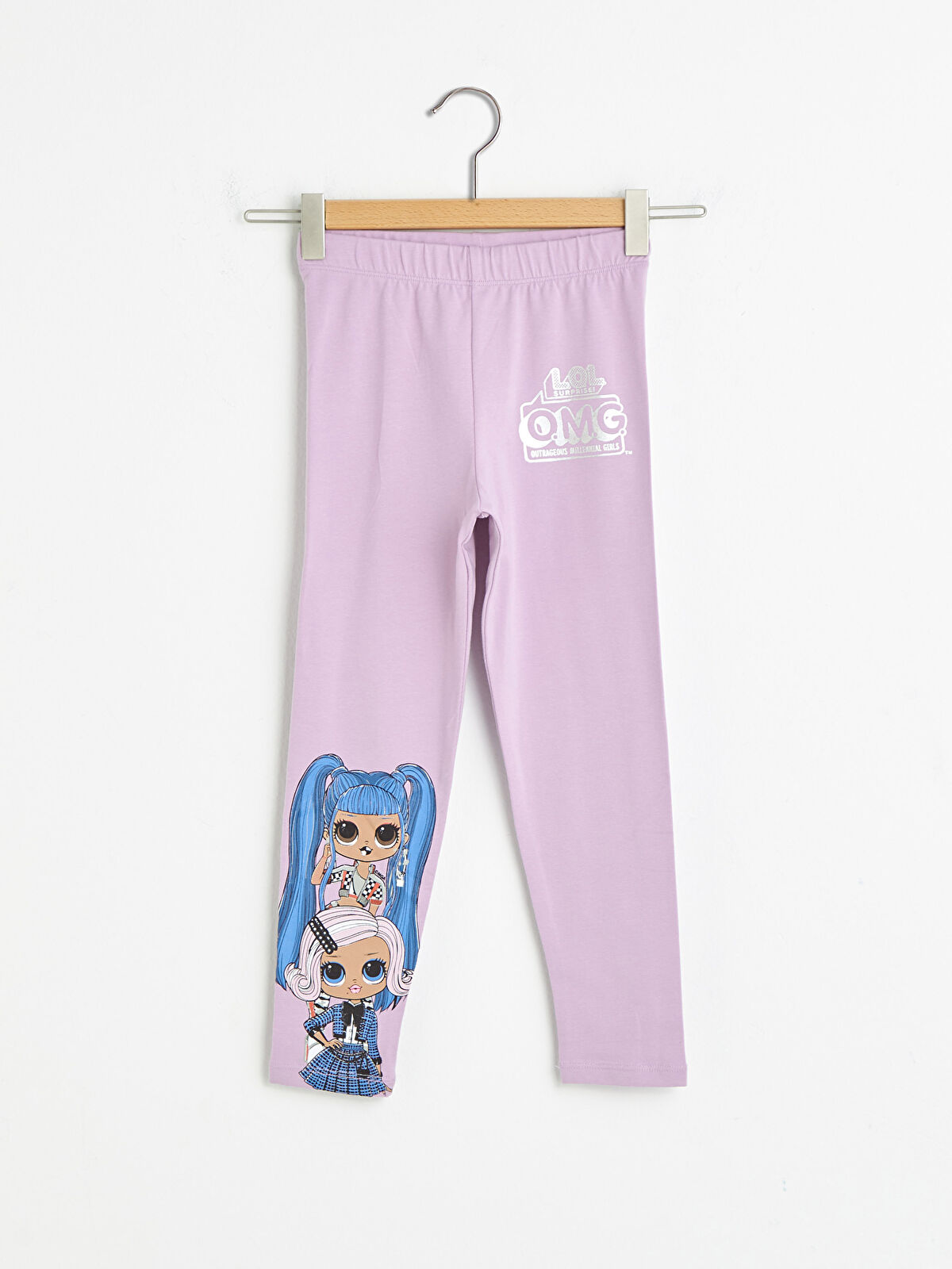 Beli Lastikli LOL Surprise OMG Lisanslı Pamuklu Kız Çocuk Uzun Tayt