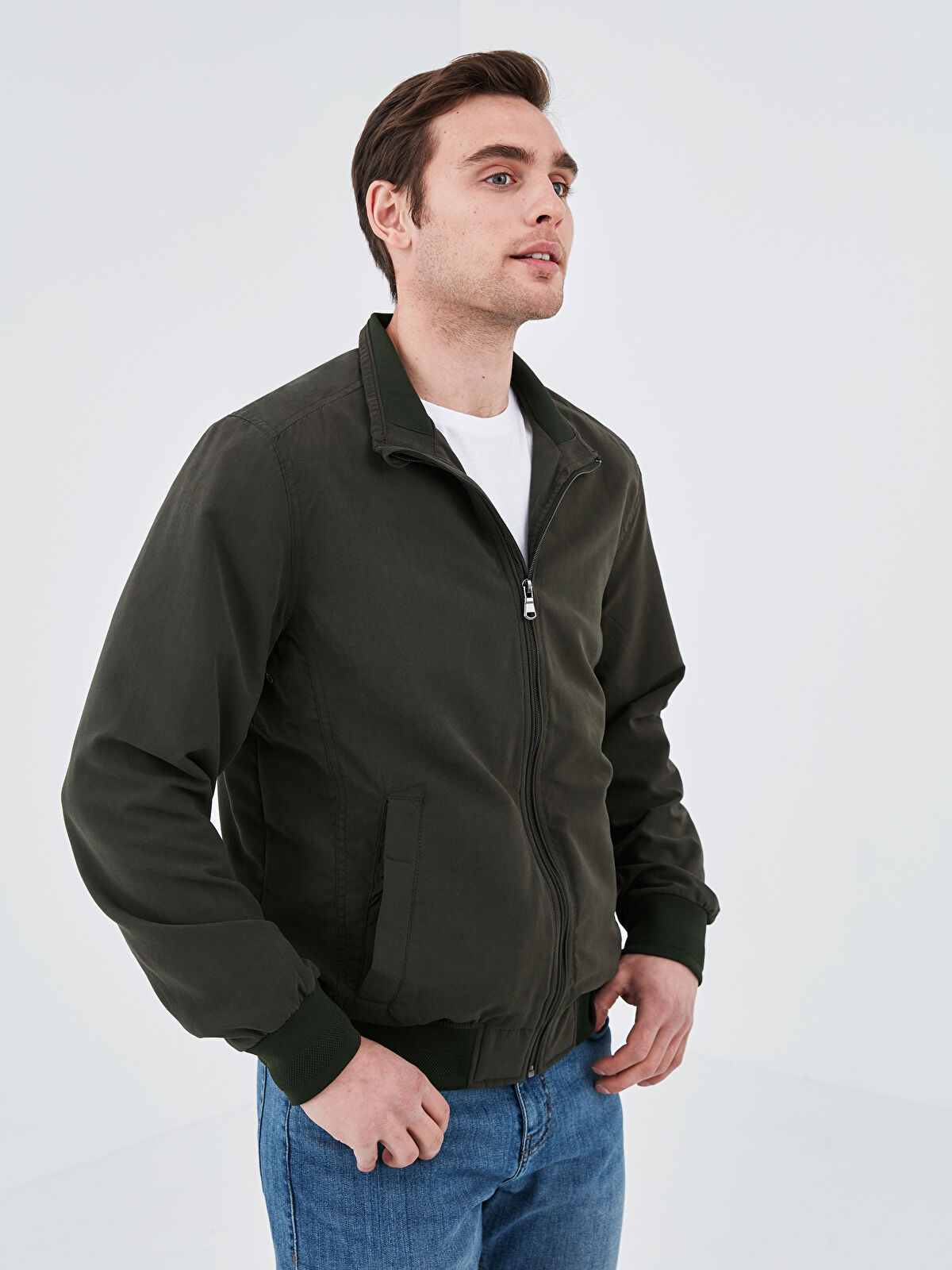 LCW CLASSIC Dik Yaka Bomber İnce Erkek Mont