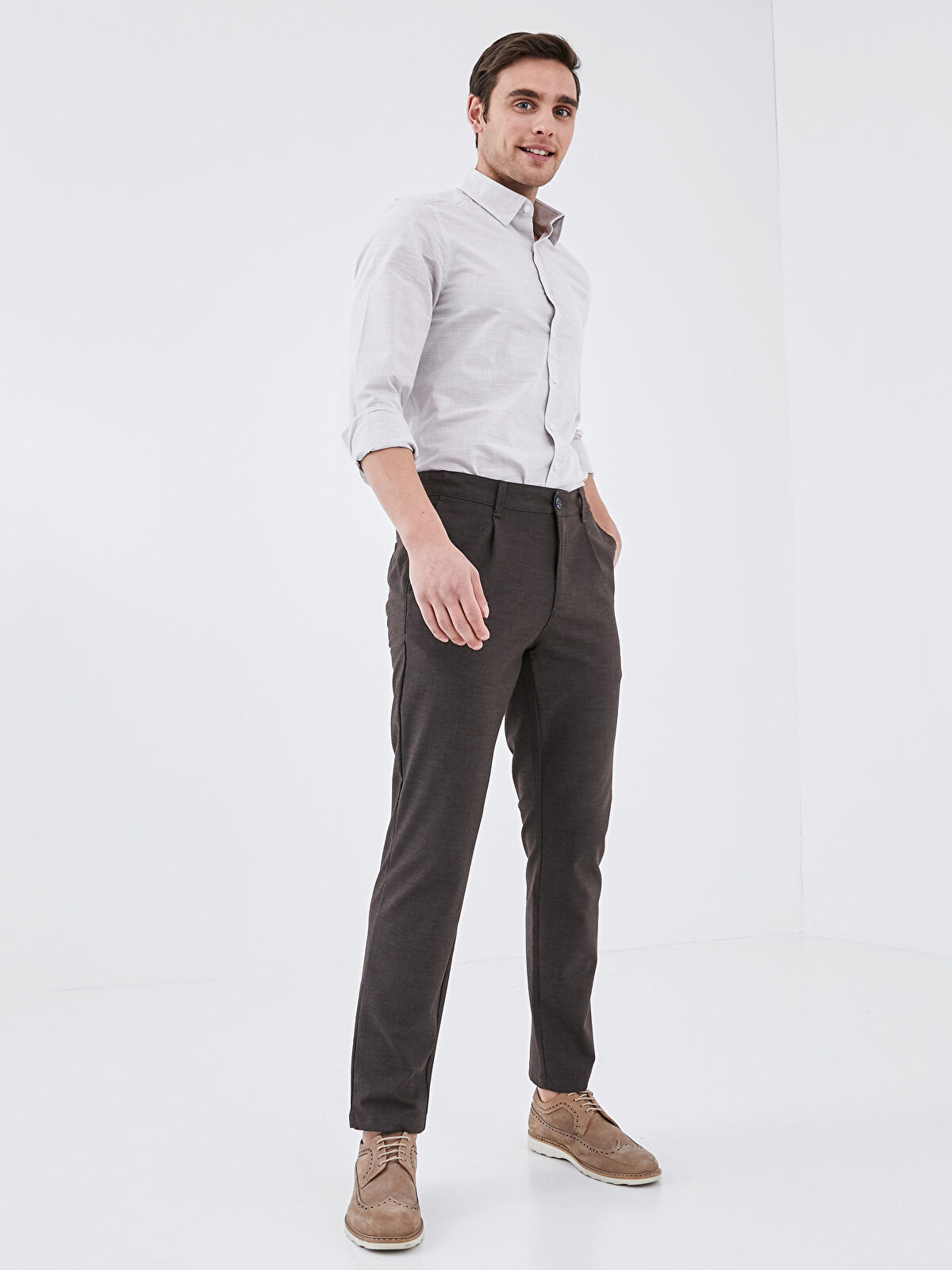 LCW CLASSIC Standart Kalıp Dokulu Erkek Pantolon