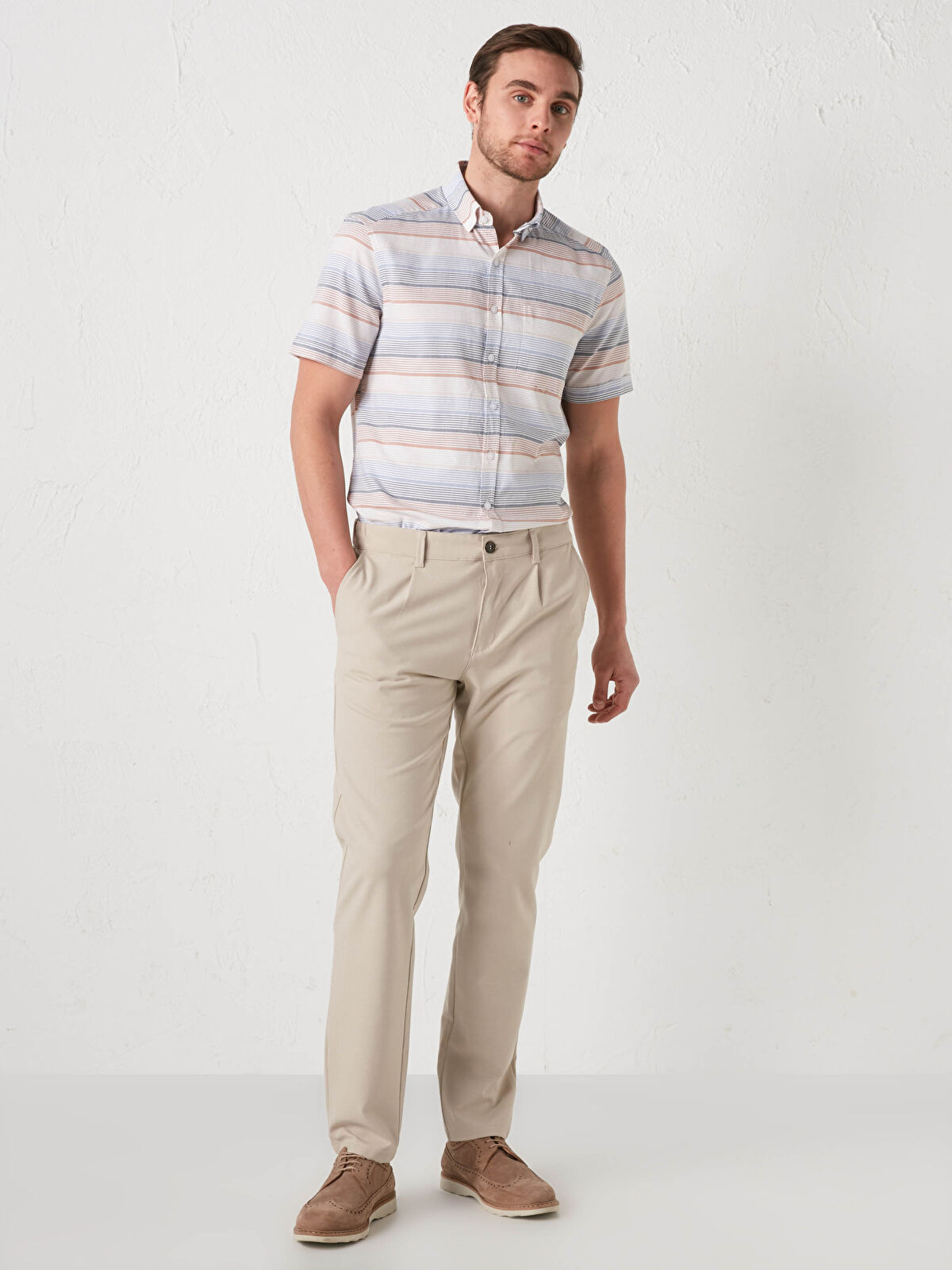 LCW CLASSIC Standart Kalıp Dokulu Erkek Pantolon
