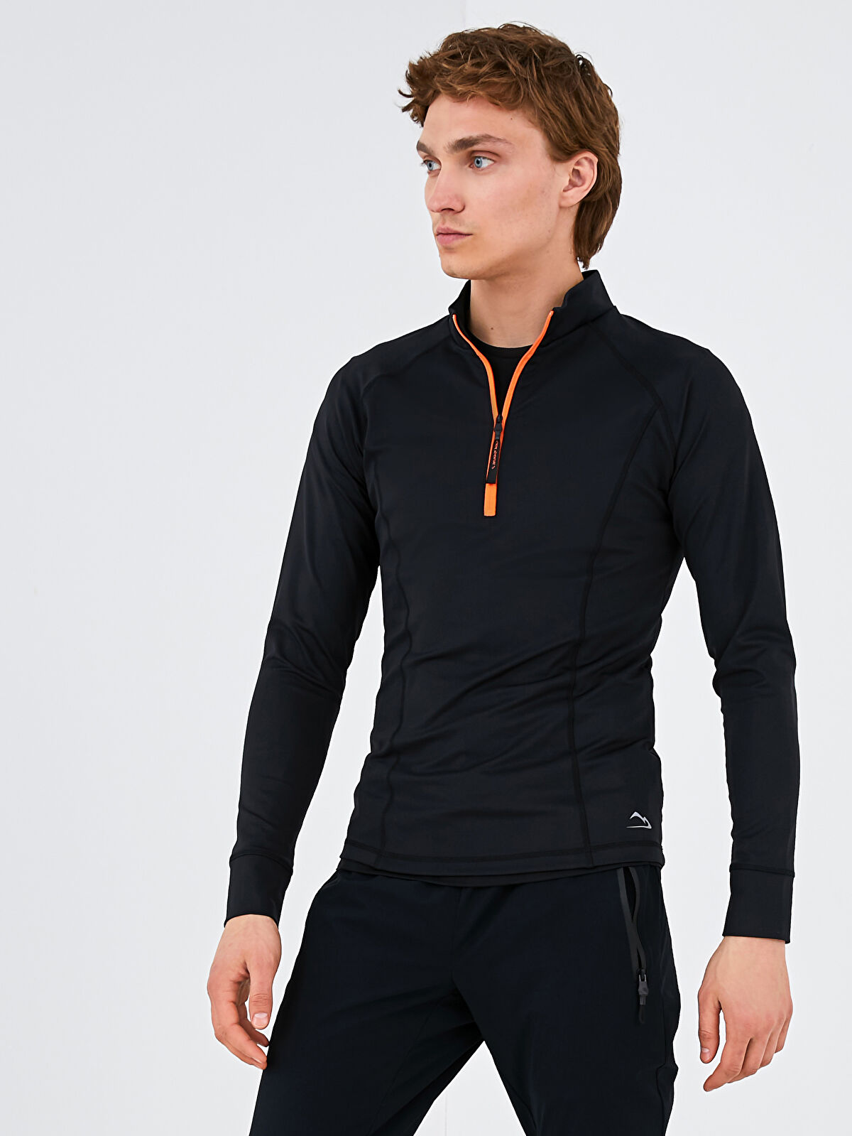 Outdoor Dik Yaka Fermuarlı İnce Erkek Sweatshirt