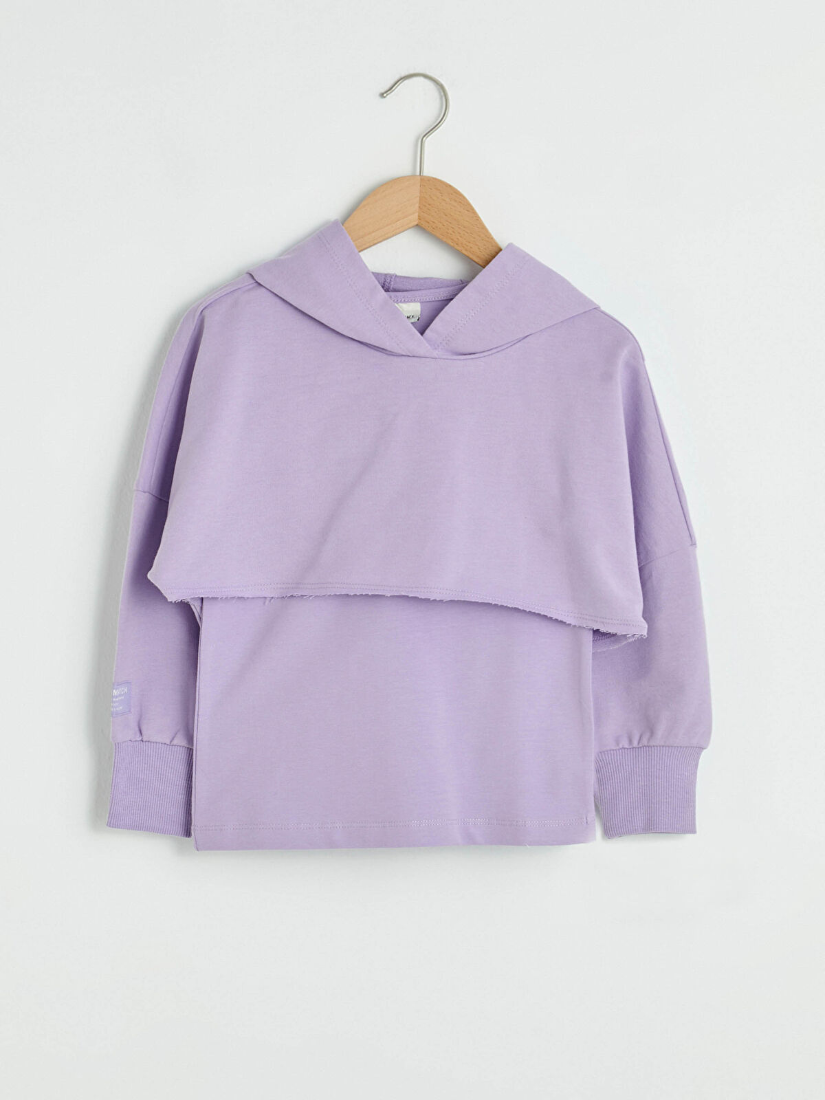 Kapüşonlu Basic Kız Çocuk Crop Sweatshirt ve Atlet Kapüşonlu Basic Kız Çocuk Crop Sweatshirt ve Atlet