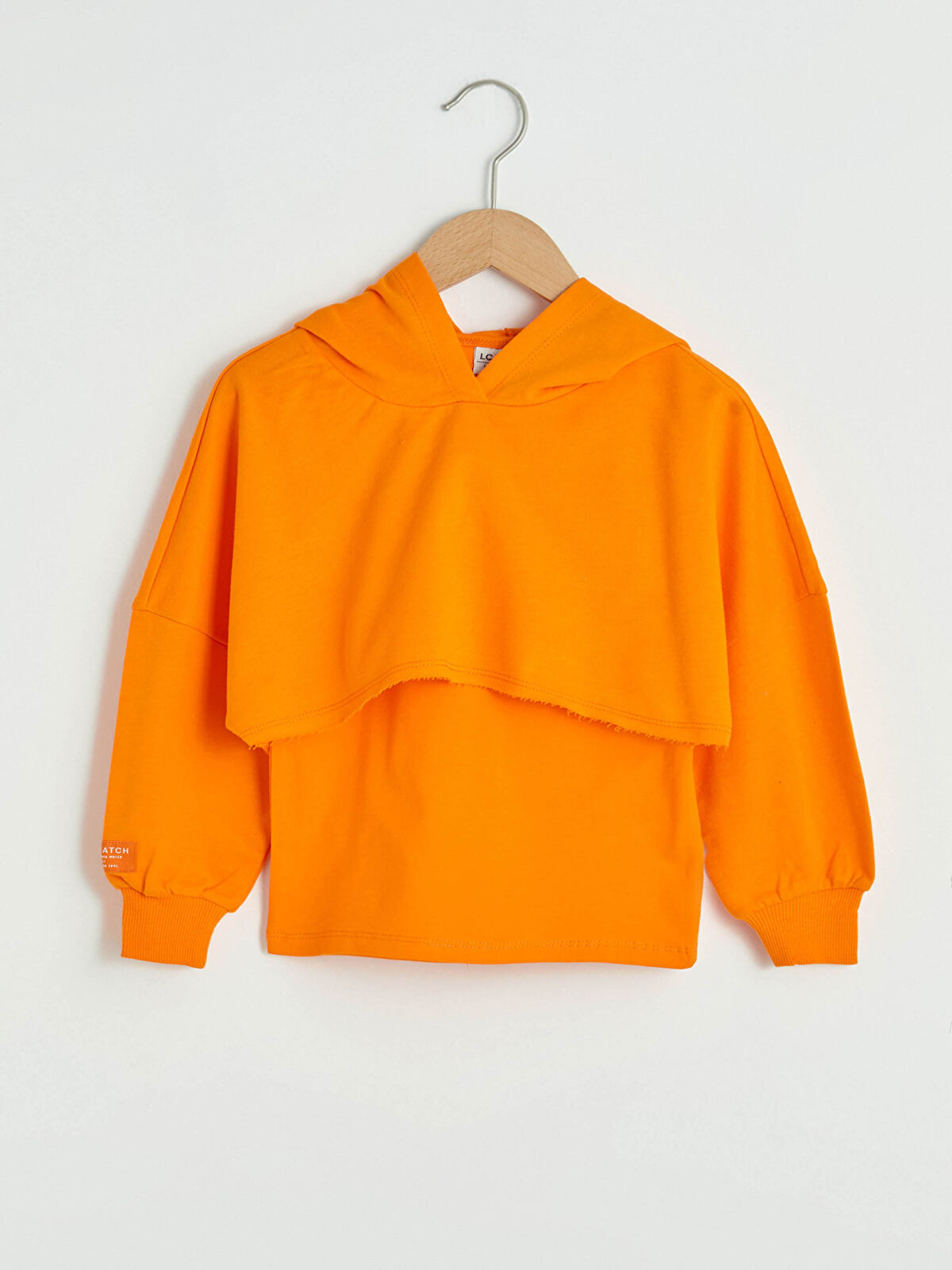 Kapüşonlu Basic Kız Çocuk Crop Sweatshirt ve Atlet Kapüşonlu Basic Kız Çocuk Crop Sweatshirt ve Atlet