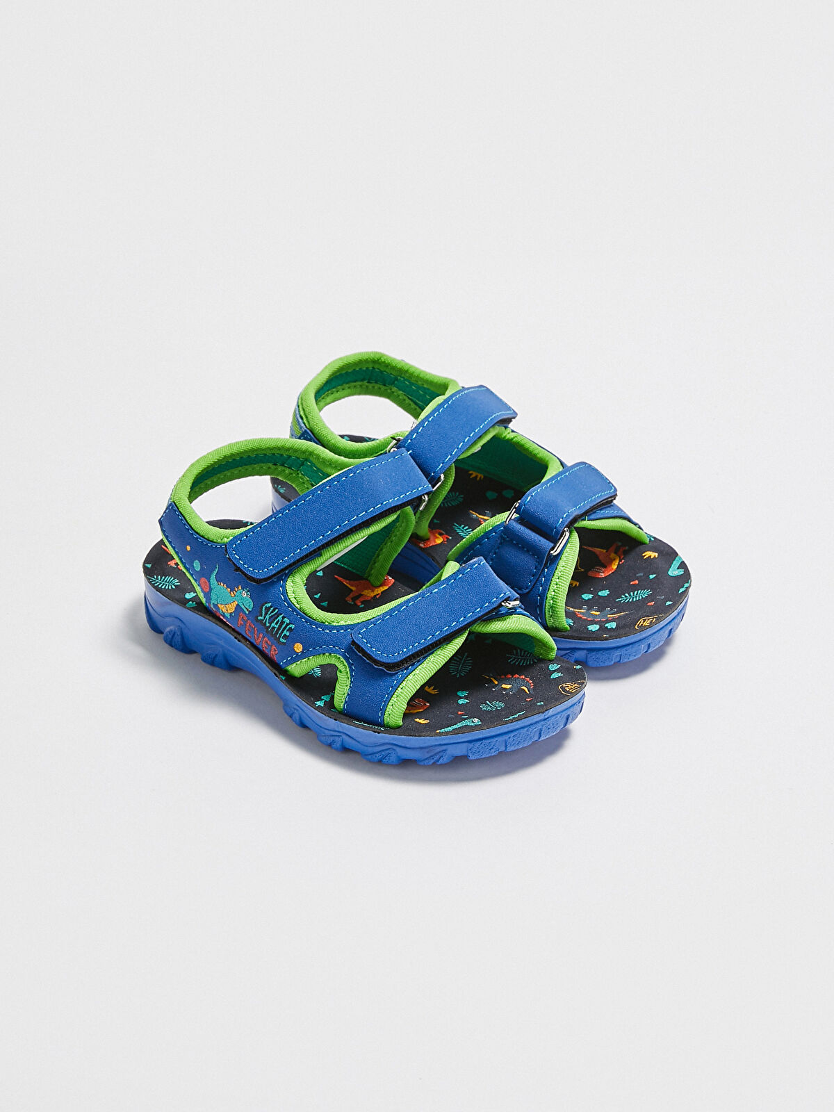 Çift Bantlı Cırt Cırtlı Erkek Çocuk Sandalet