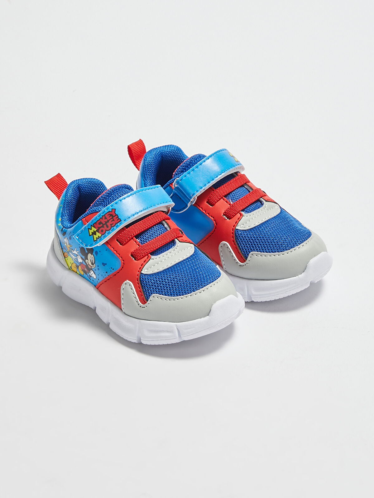 Erkek Bebek Mickey Mouse Lisanslı Cırt Cırtlı Aktif Spor Ayakkabı