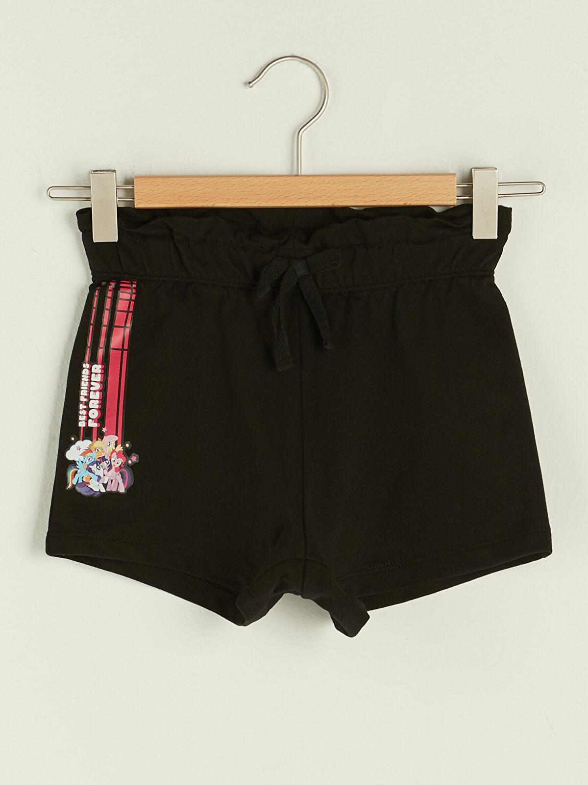 Beli Lastikli My Little Pony Baskılı Kız Çocuk Şort Beli Lastikli My Little Pony Baskılı Kız Çocuk Şort