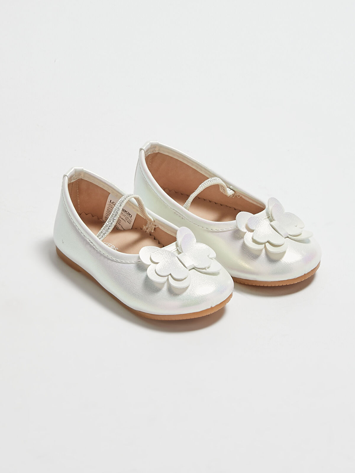 Fiyonk Detaylı Kız Bebek Babet Ayakkabı