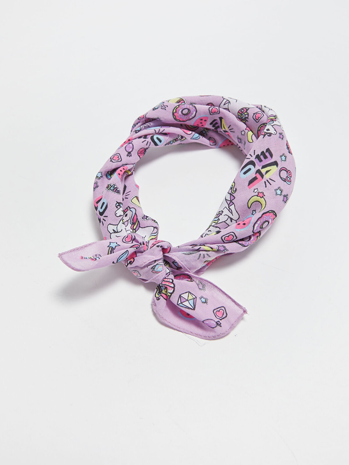 Kız Çocuk Desenli Bandana
