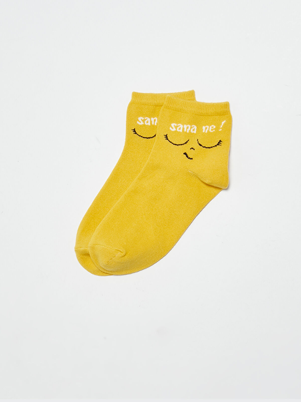 LCW DREAM Baskılı Pamuklu Kadın Soket Çorap