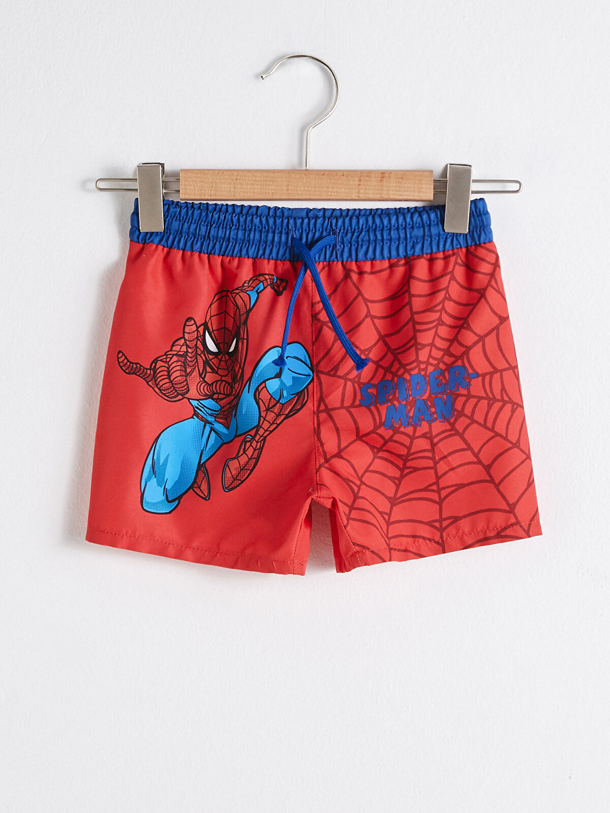 Erkek Bebek Spiderman Baskılı Yüzme Şort