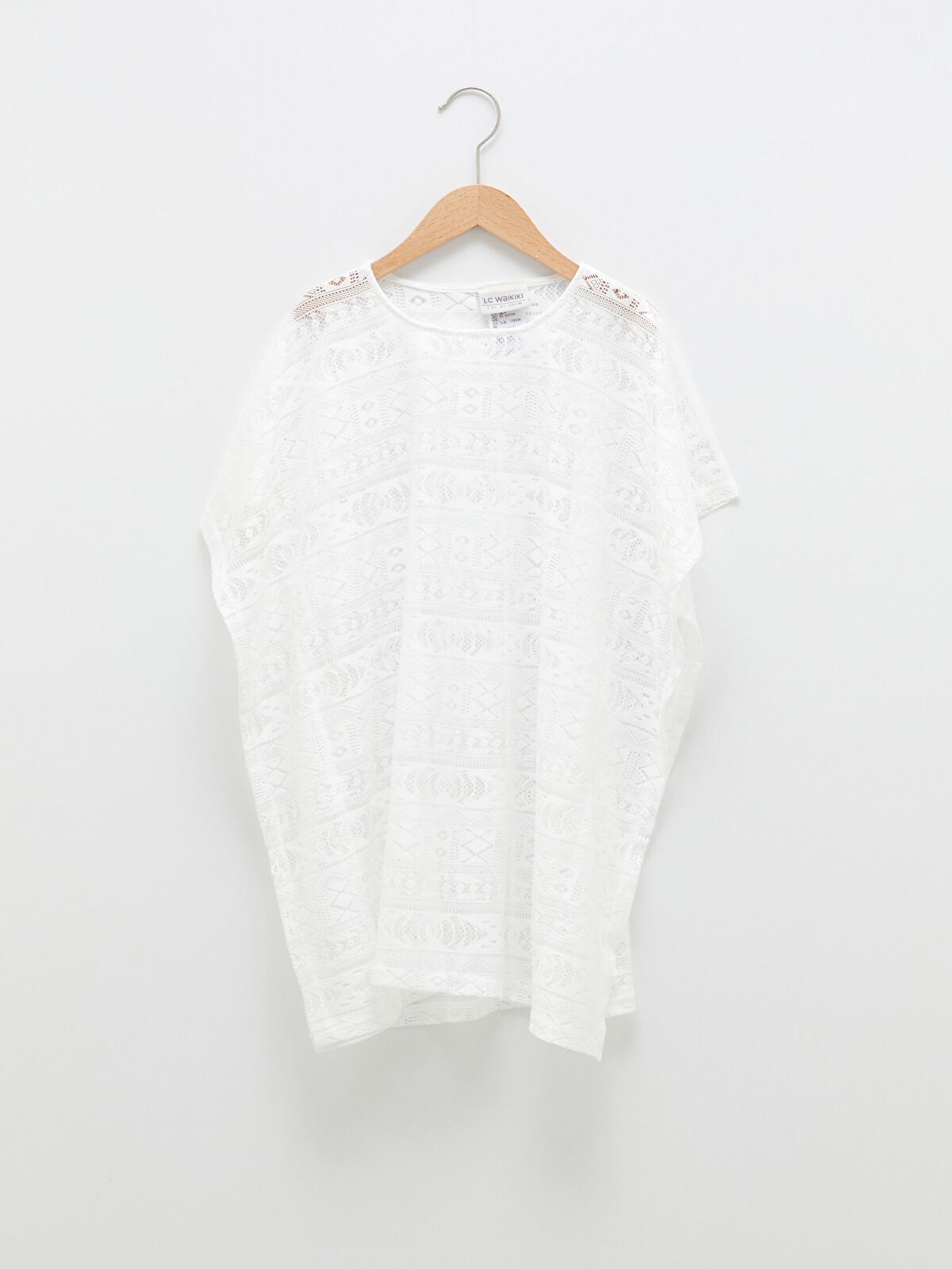 Bisiklet Yaka Kendinden Desenli Kız Çocuk Pareo