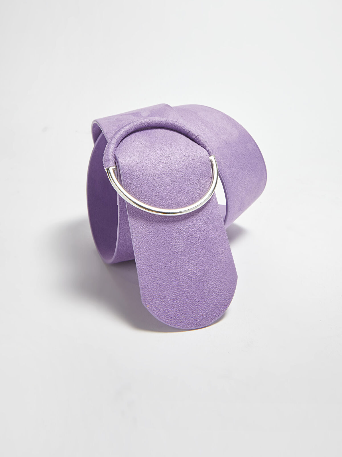 Geniş Tokalı Süet Kadın Kemer