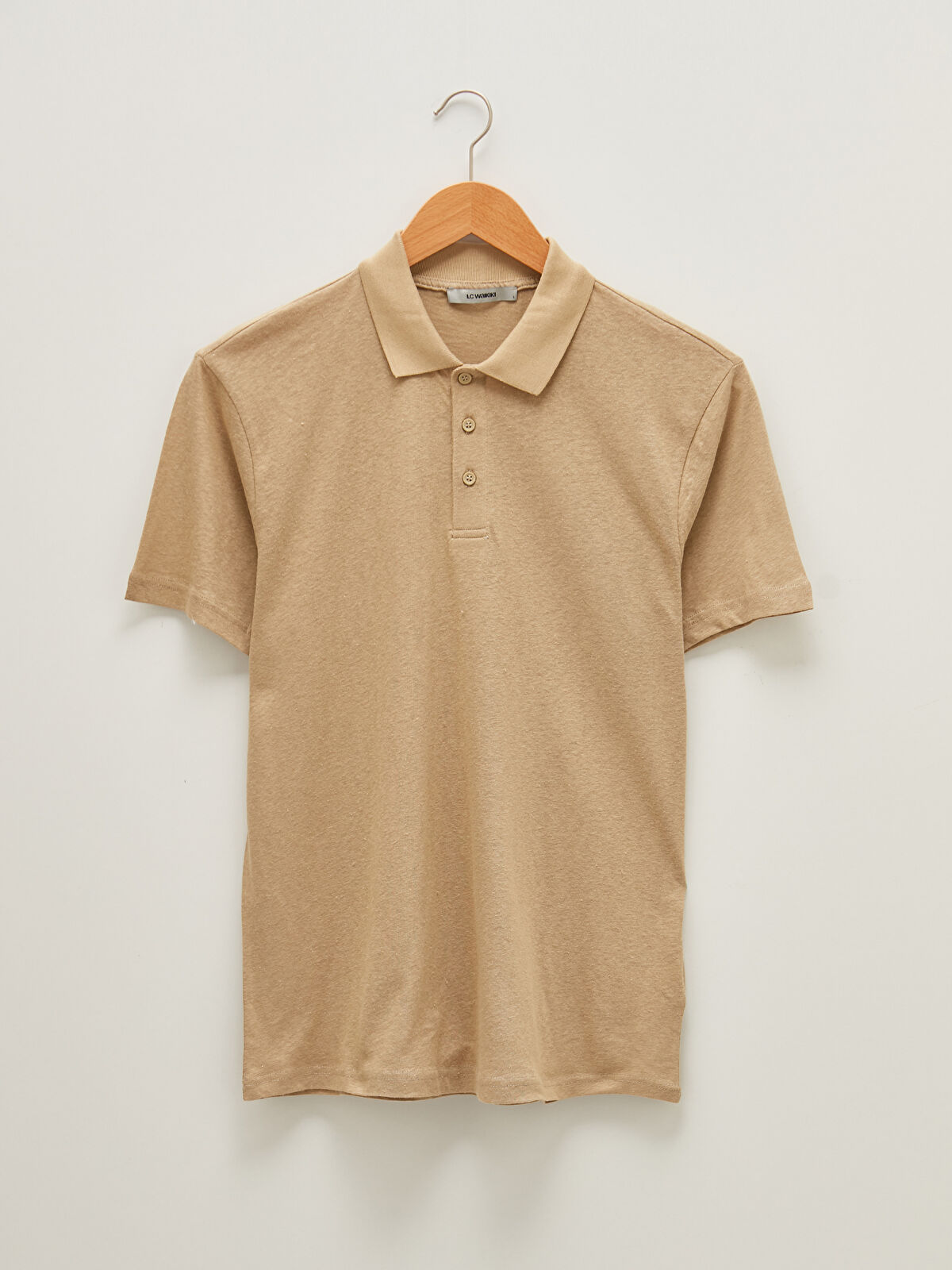 LCW CLASSIC Polo Yaka Kısa Kollu Keten Erkek Tişört