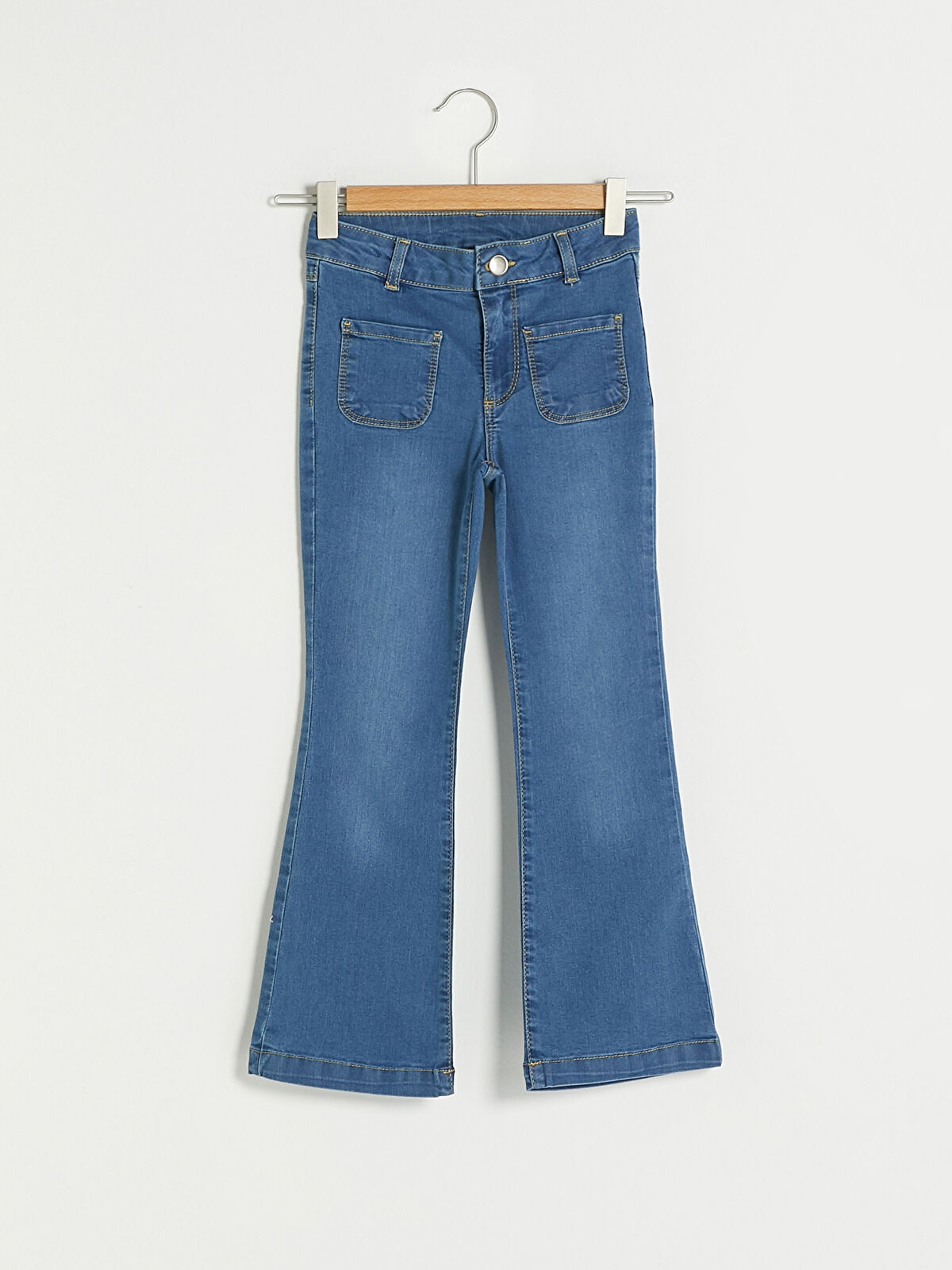 İspanyol Paça Kız Çocuk Jean Pantolon İspanyol Paça Kız Çocuk Jean Pantolon