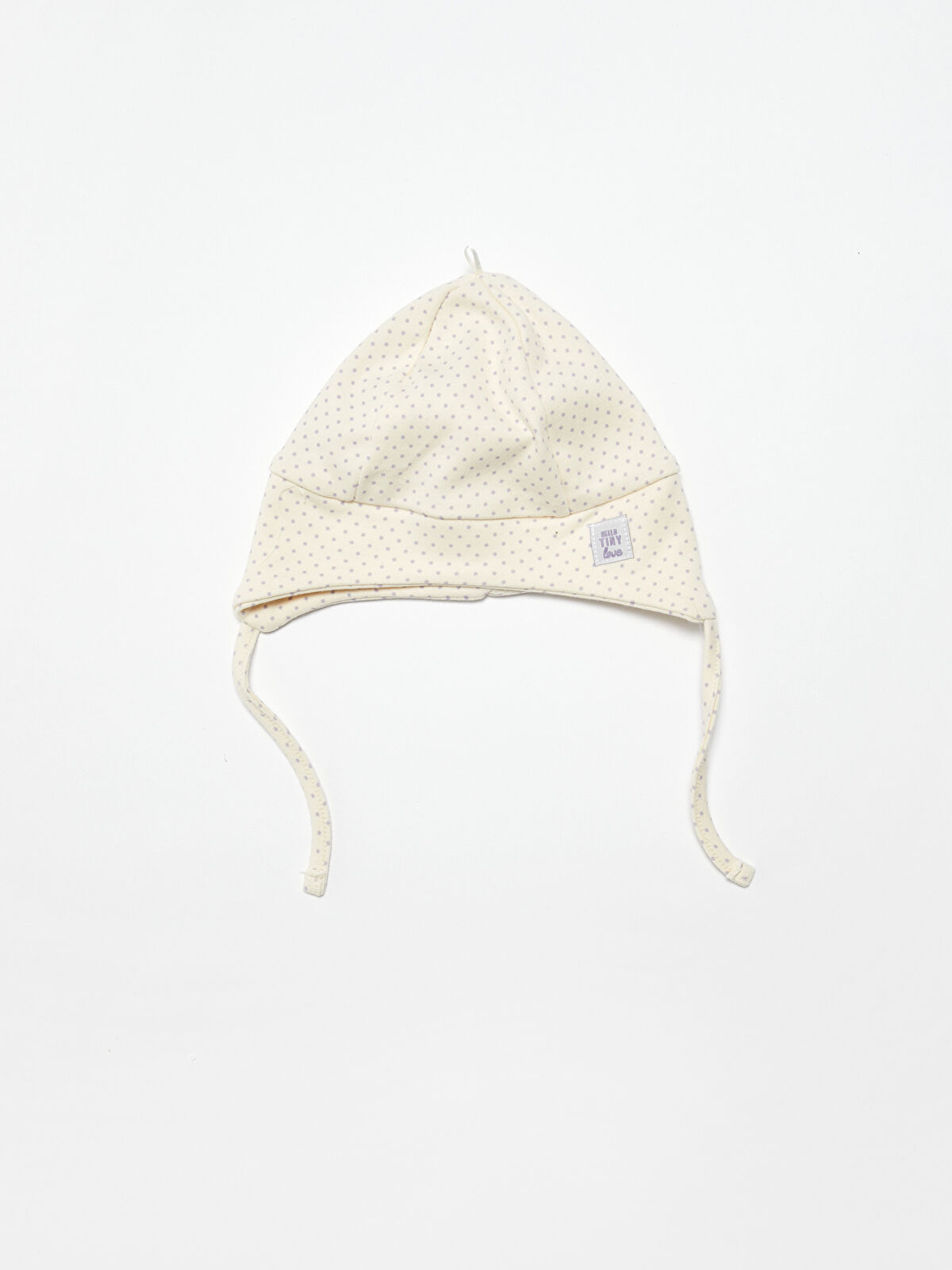 Puantiye Baskılı Kız Bebek Bere