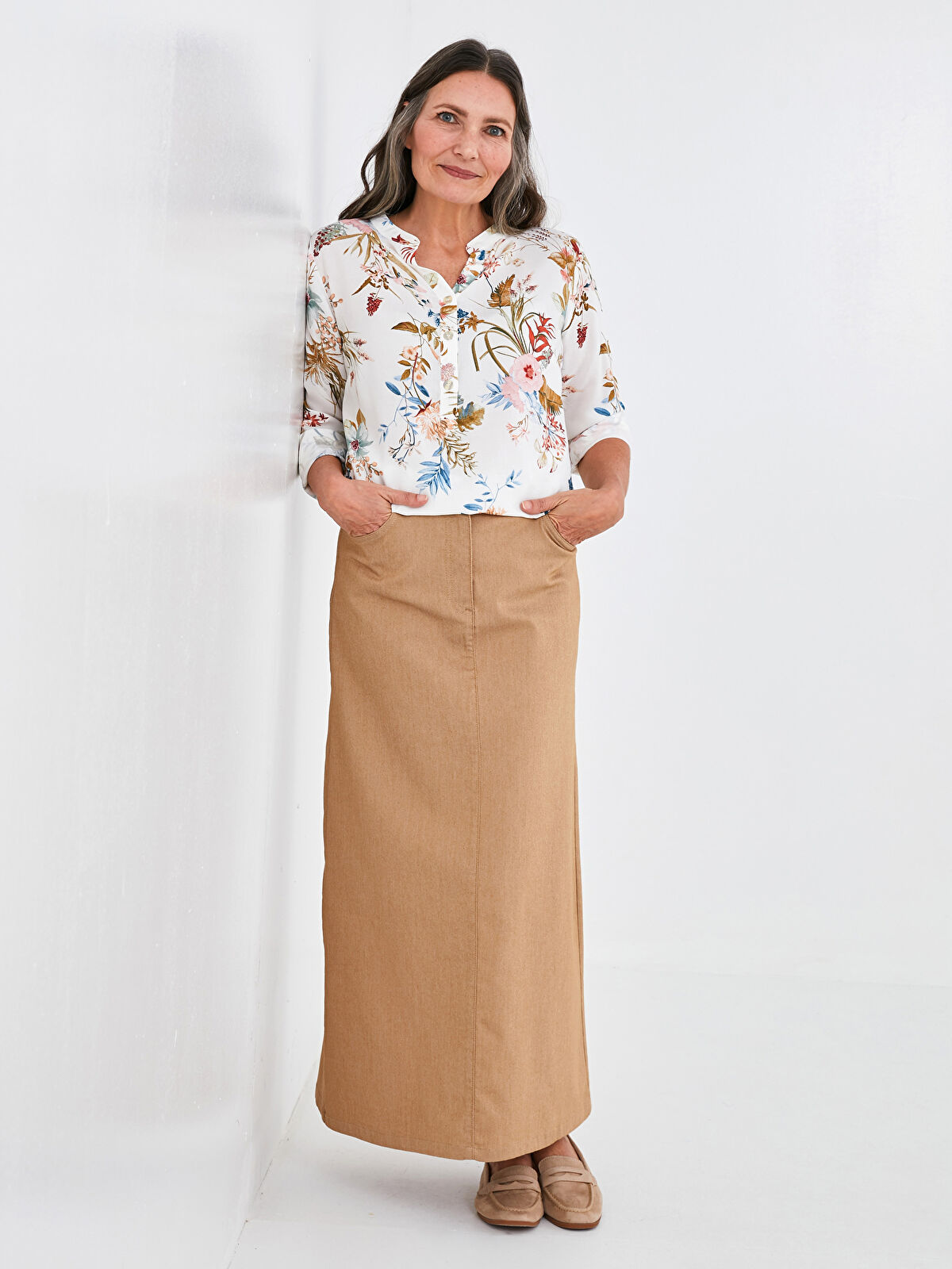 LCW GRACE Cep Detaylı Gabardin Kumaş Kadın Etek