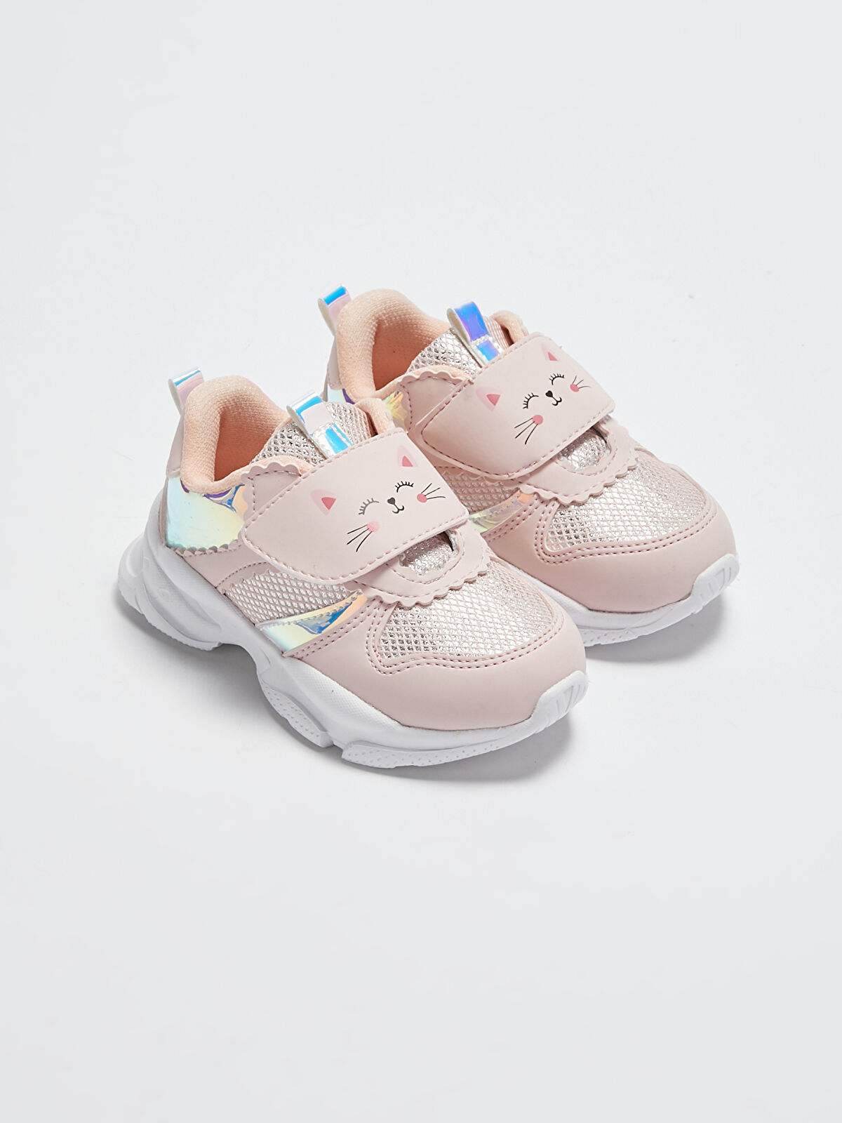 File Detaylı Cırt Cırtlı Kız Bebek Spor Ayakkabı